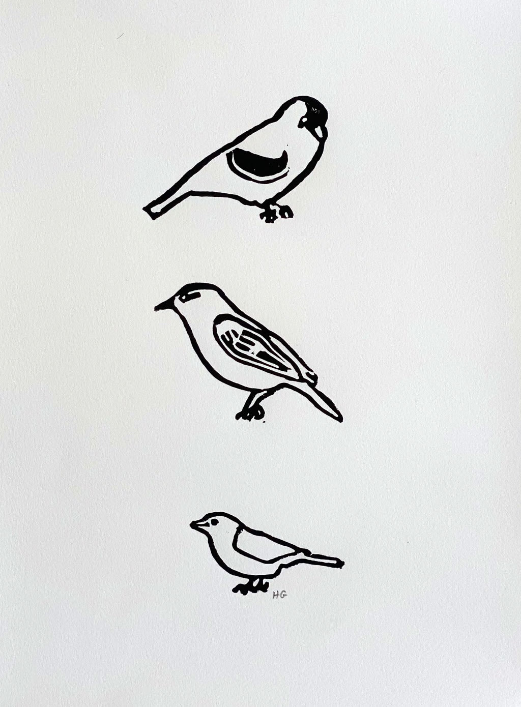 Hugo Guinness classic prints (unframed), Three Birds | WSJ Gallery