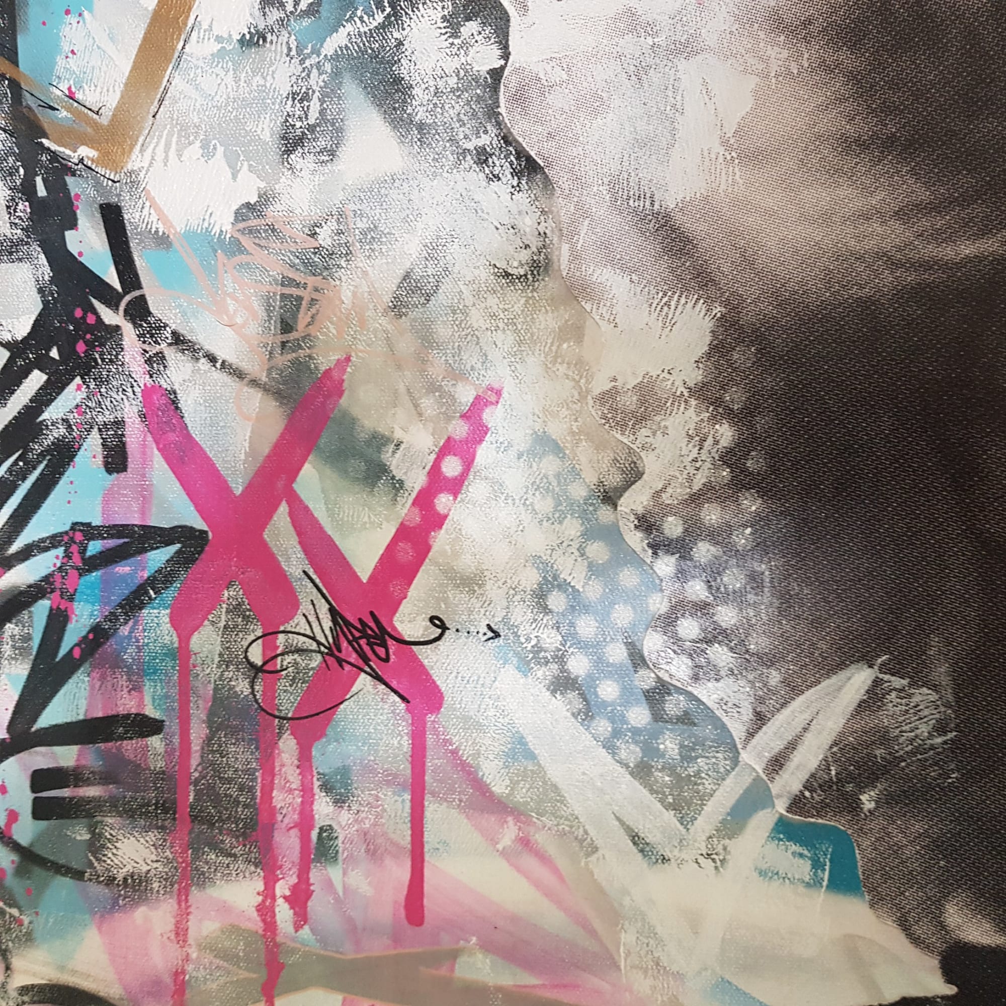 And Wot - Numbers, 2024, Original Mixed Media Street Art | The Oil Art ...
