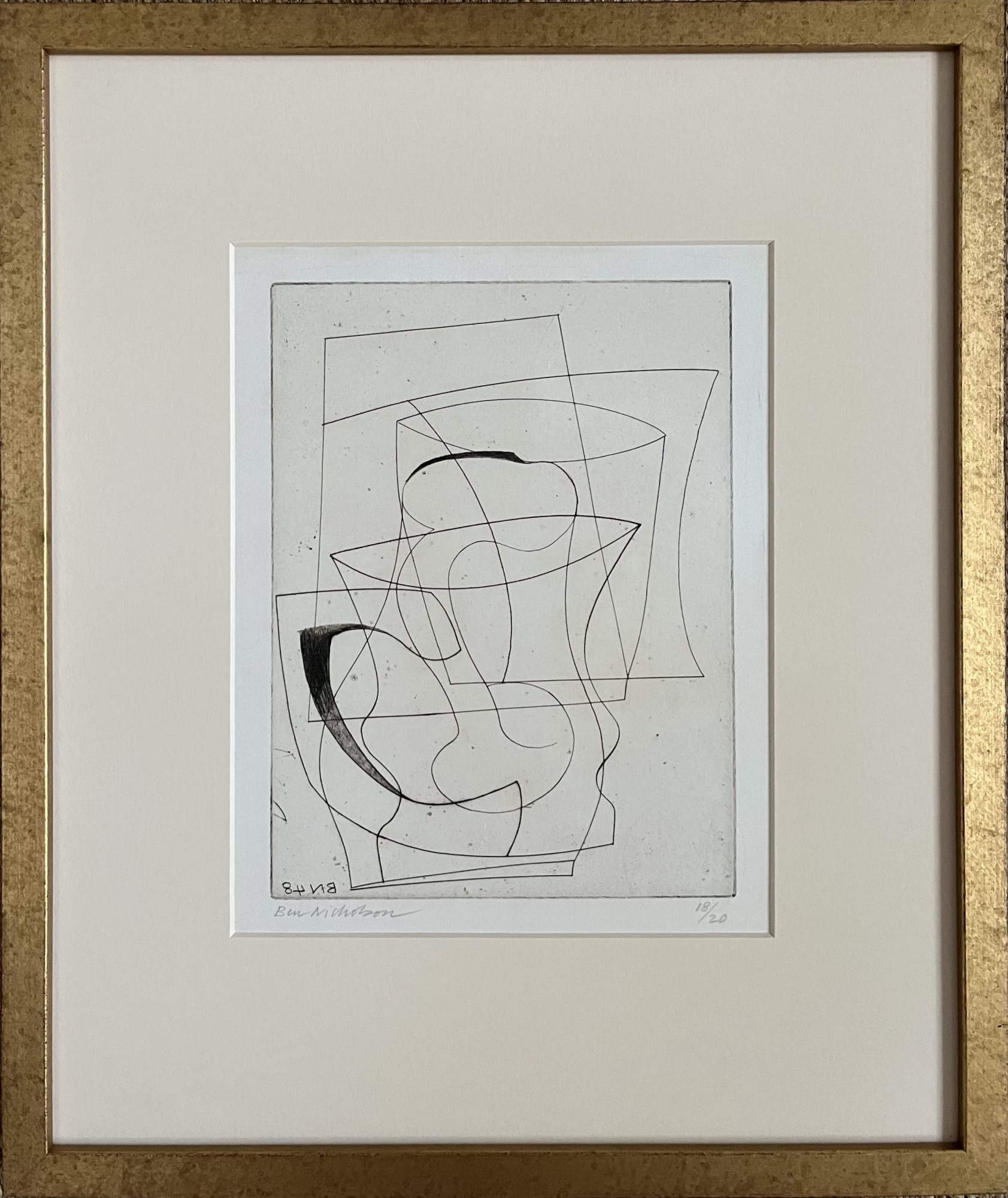 Ben Nicholson, Jug and Glass, 1948 | Phoenix Art Online