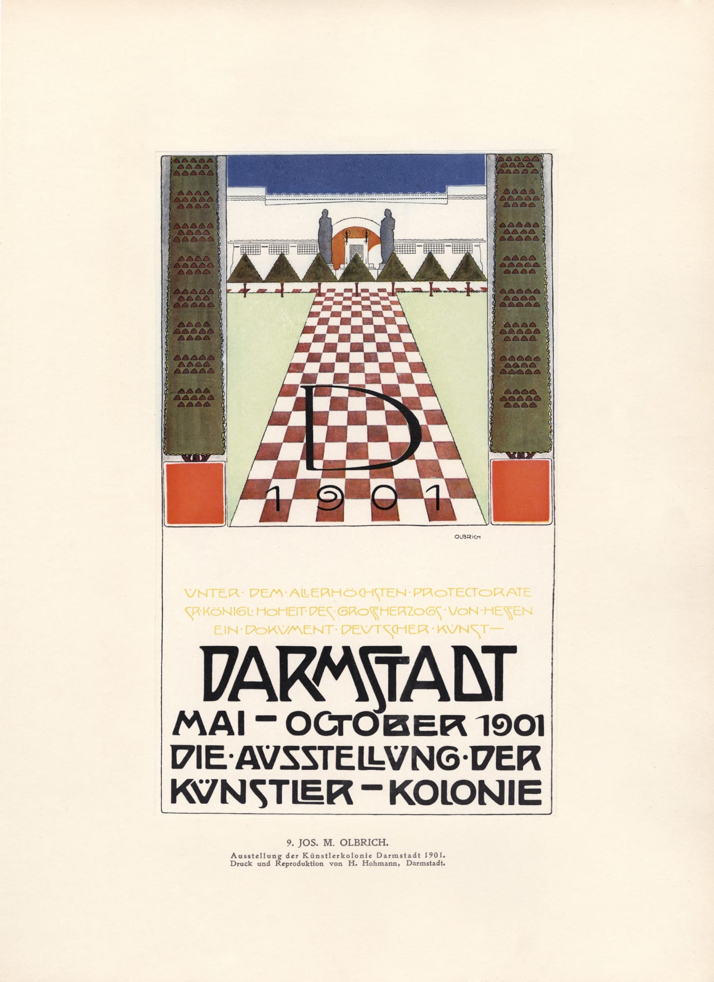 Josef Maria Olbrich, Darmstadt, 1915 | Galerie Fledermaus