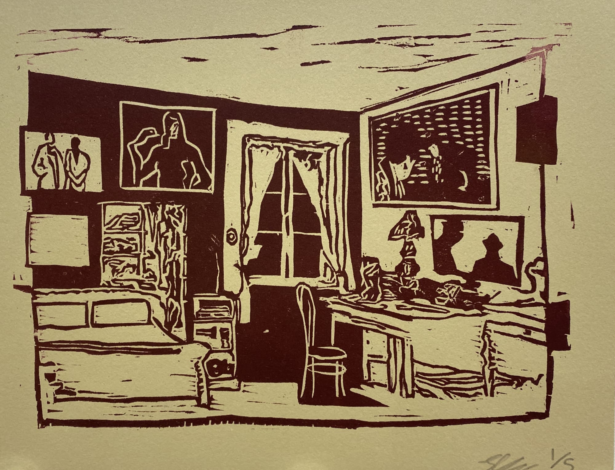 Jake Garfield, Jacob’s Room (study), 2021 | Eames Fine Art