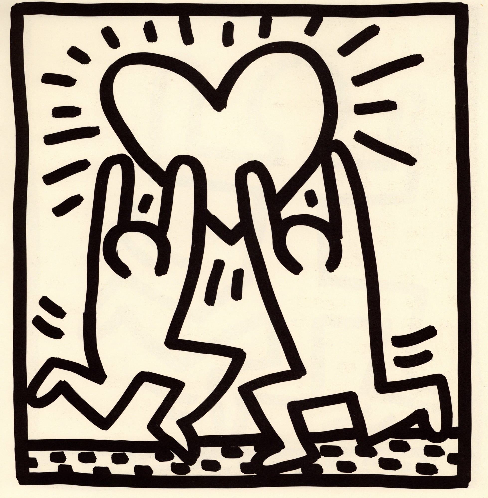Keith Haring Coloring Book Xxv 1982 Eames Fine Art
