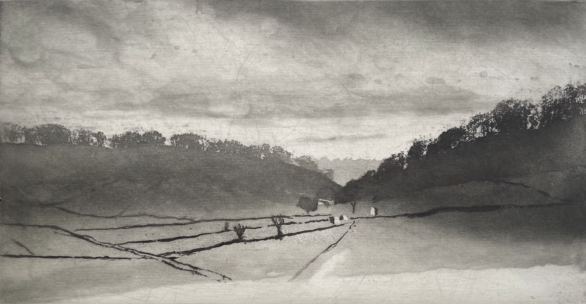 Norman Ackroyd, Morning at Glebe House, 2022 | Etching | Eames Fine Art