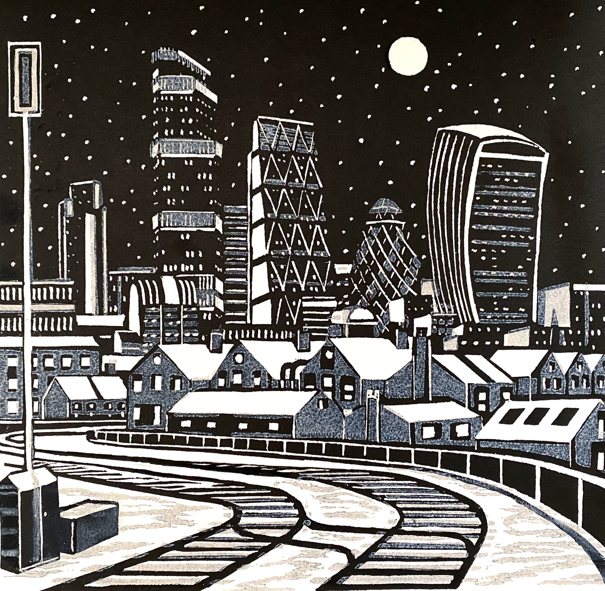 Gail Brodholt, London Snow II, 2021 | Eames Fine Art