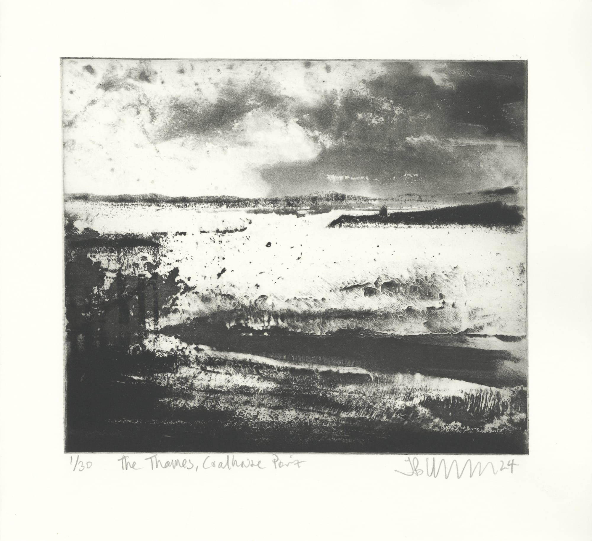 Jason Hicklin, The Thames, Coalhouse Point, 2024 | Eames Fine Art