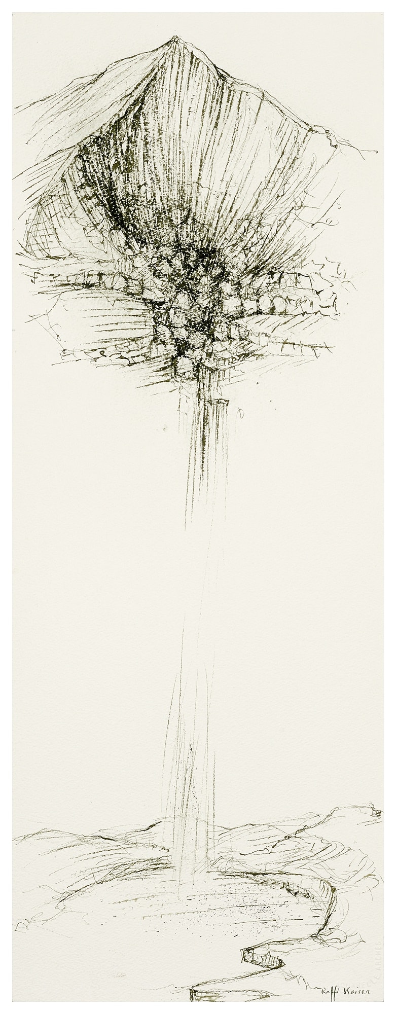 Raffi Kaiser, #022910 Wasserfall, 2022/23 | Japan Art - Galerie Friedrich Müller