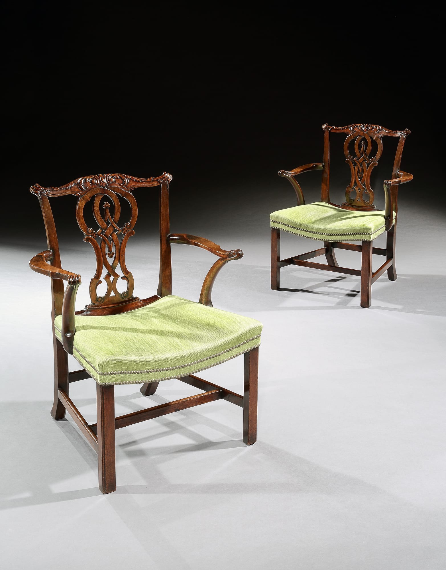 THE ST. GILES HOUSE LIBRARY CHAIRS, English, circa 1760 | Ronald ...