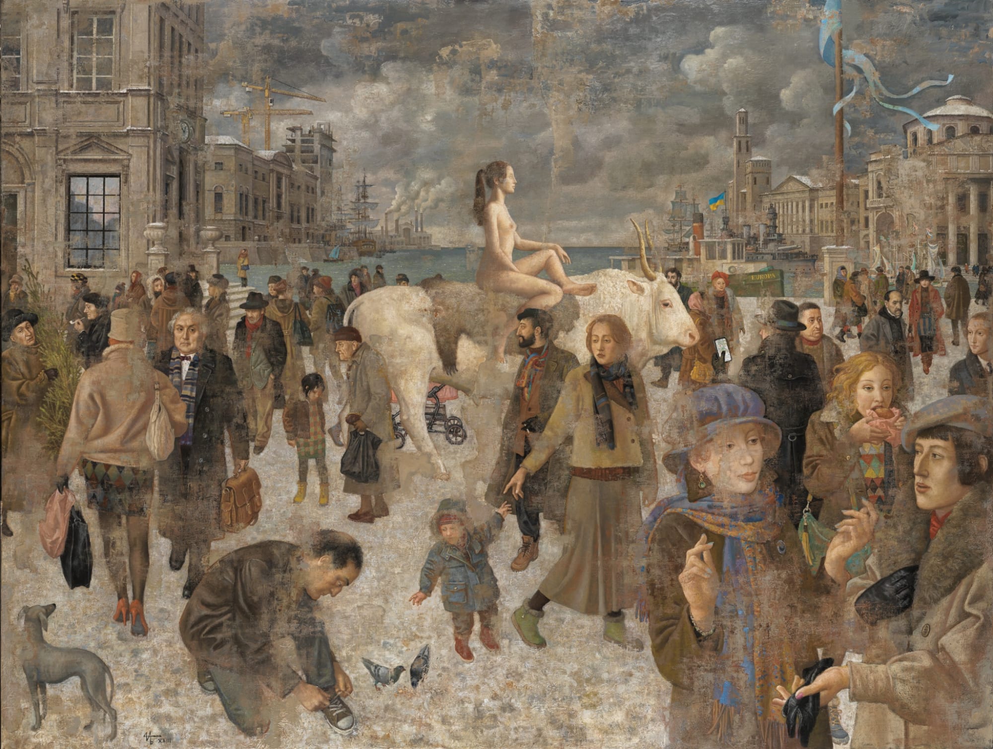 Igor Bitman Europeans oil and pastel on canvas | Jackson’s Art Prize ...