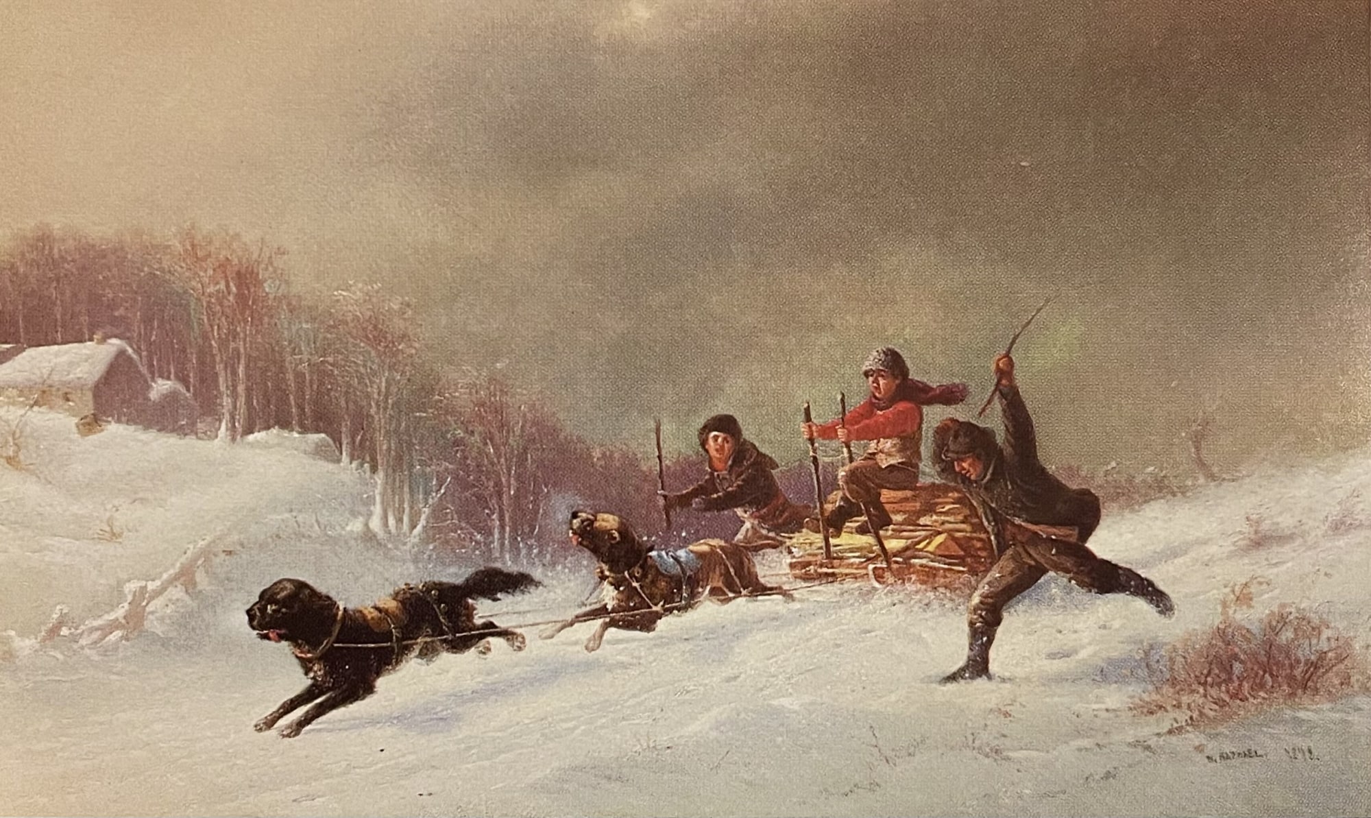 William Raphael, Winter Fun, 1878 | Alan Klinkhoff Gallery | Art ...