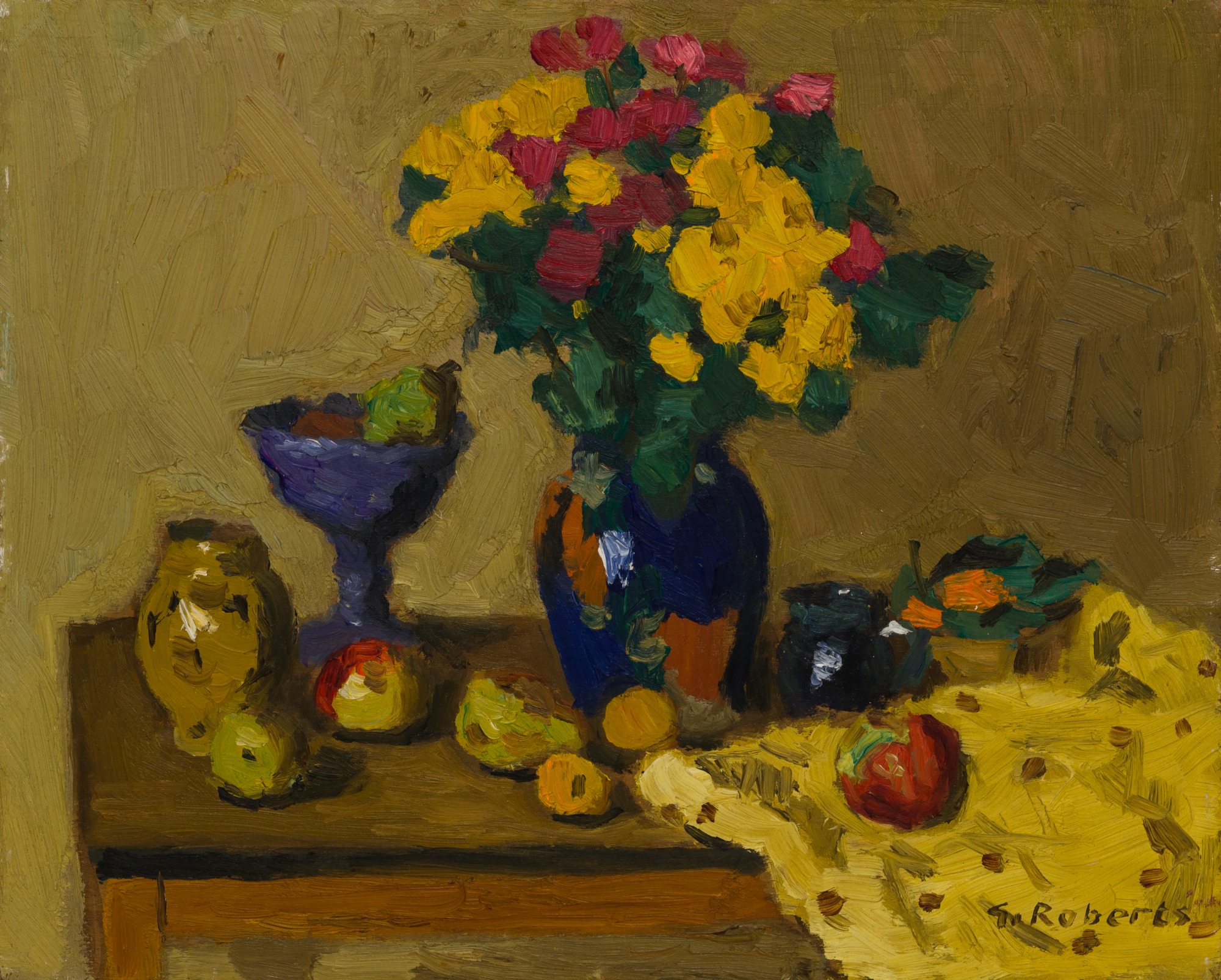 Goodridge Roberts, Still Life of Fruit and Flowers, 1958 (circa) | Alan ...