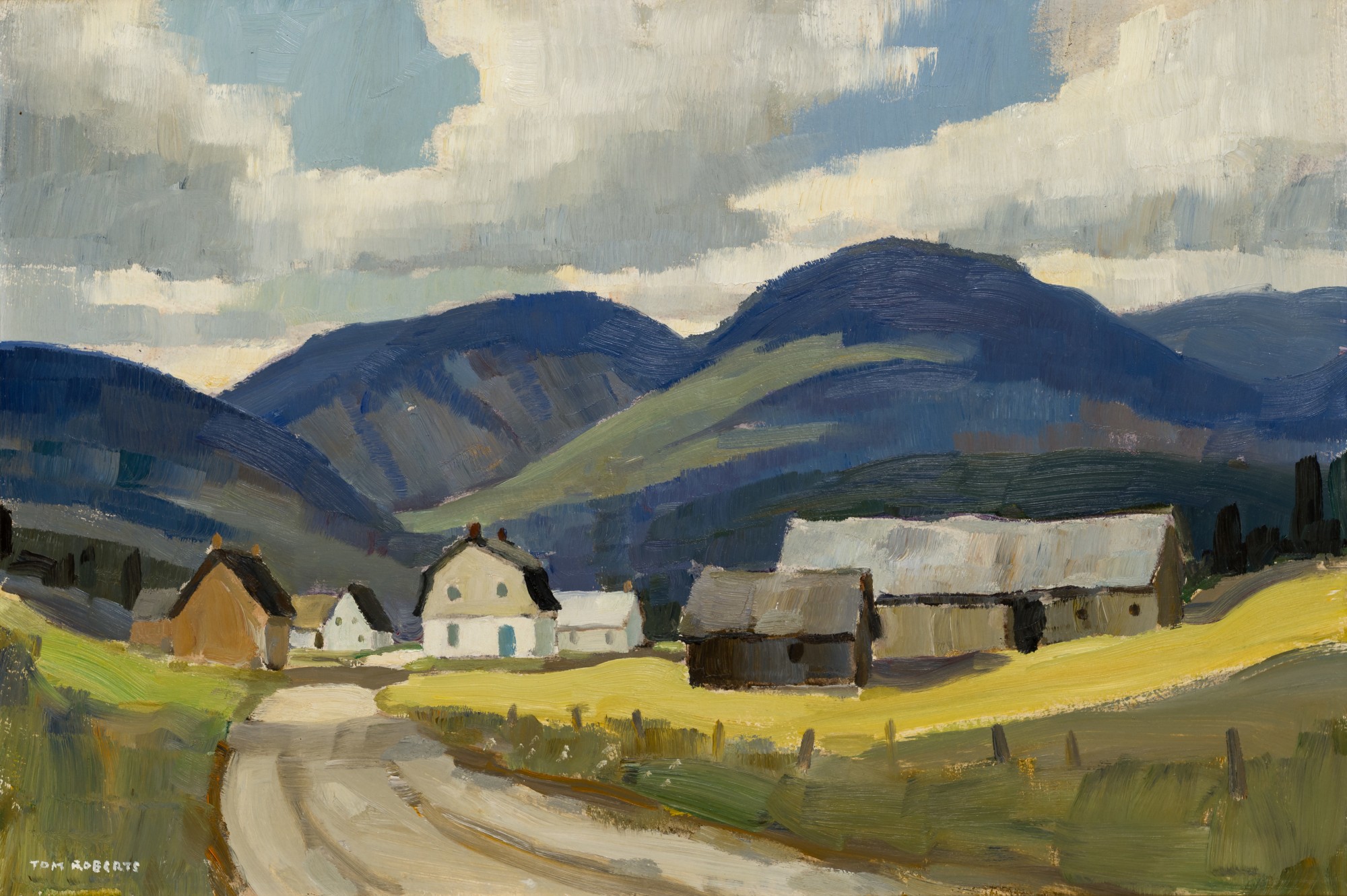 Tom Roberts, Road to St. Urbain, 1968 | Alan Klinkhoff Gallery | Art ...