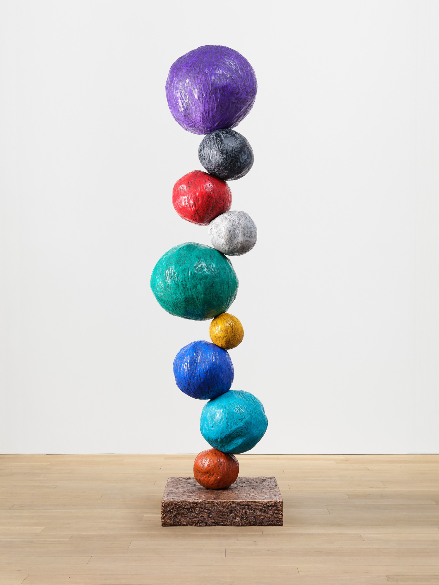 Annie Morris, Bronze Stack 9, Studio Purple, 2023 | Timothy Taylor