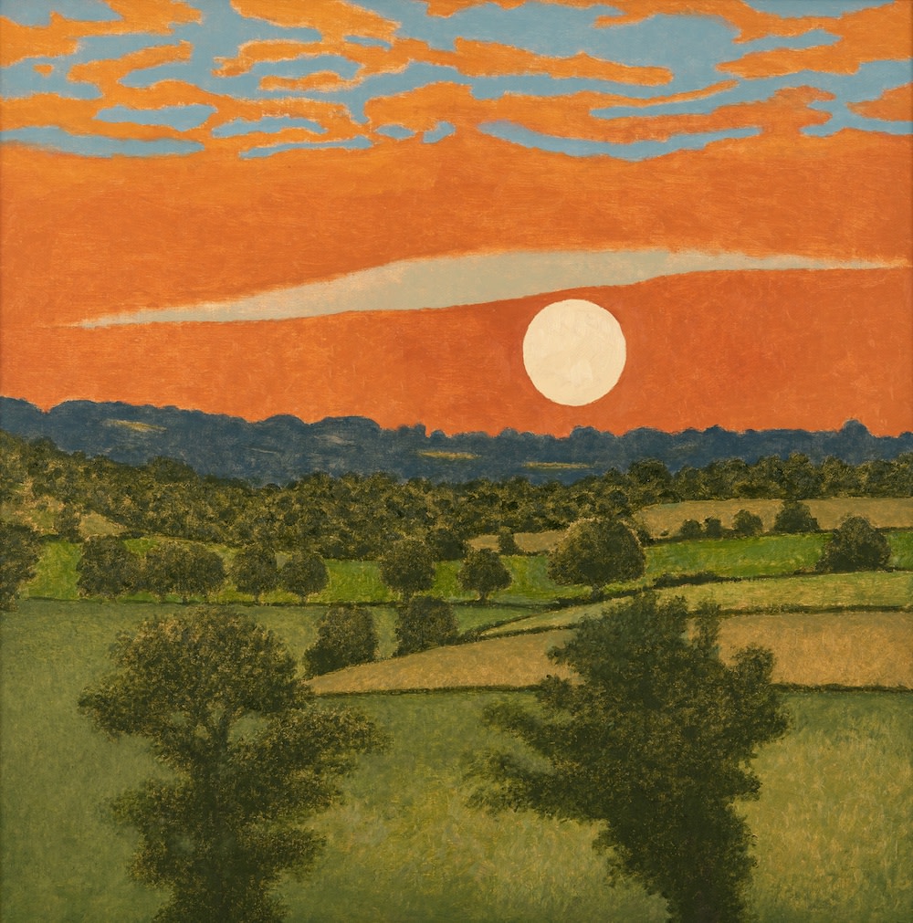 David Inshaw, Sunset Robin Hood Hut, 2021 | Winter Exhibition 2022 ...