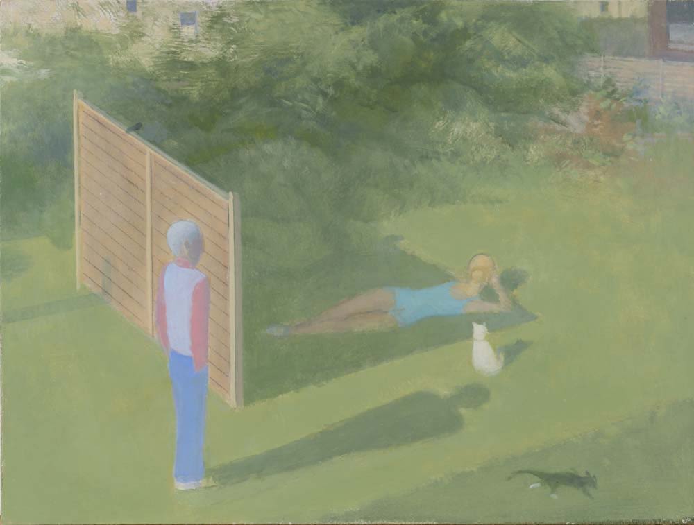 David Tindle RA, Next Door's Garden (An English Garden), 2017 | David ...