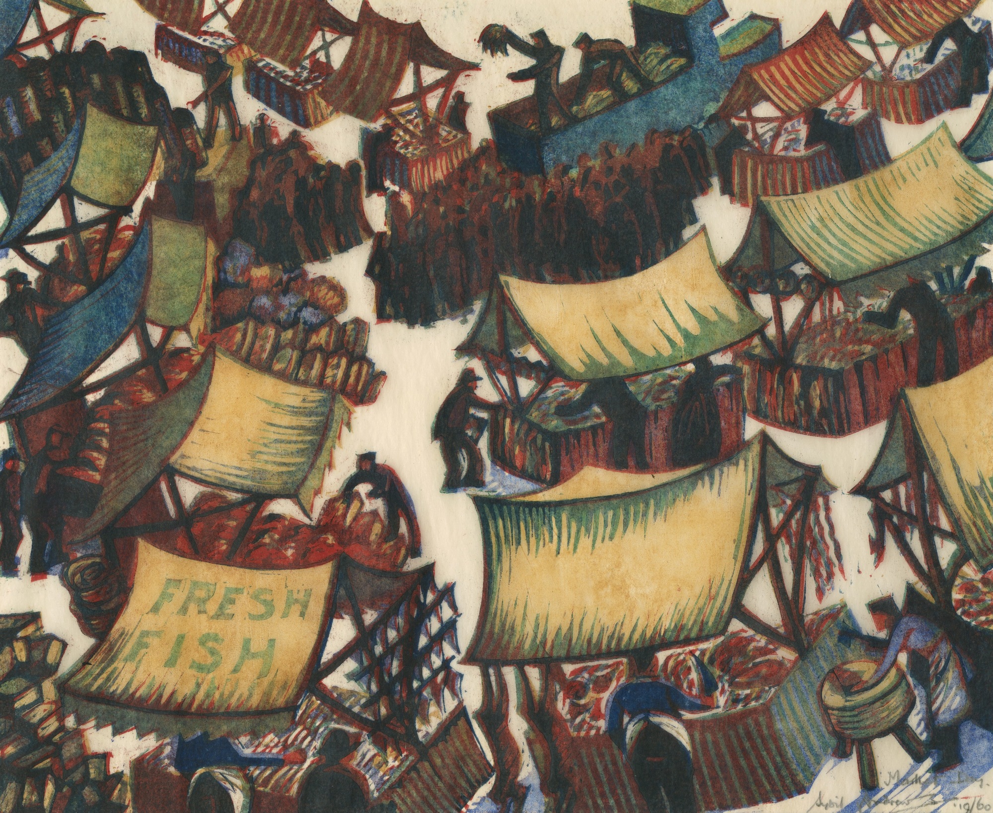 Sybil Andrews, Market Day, 1936 | Centenary Exhibition: Part 1 | The ...