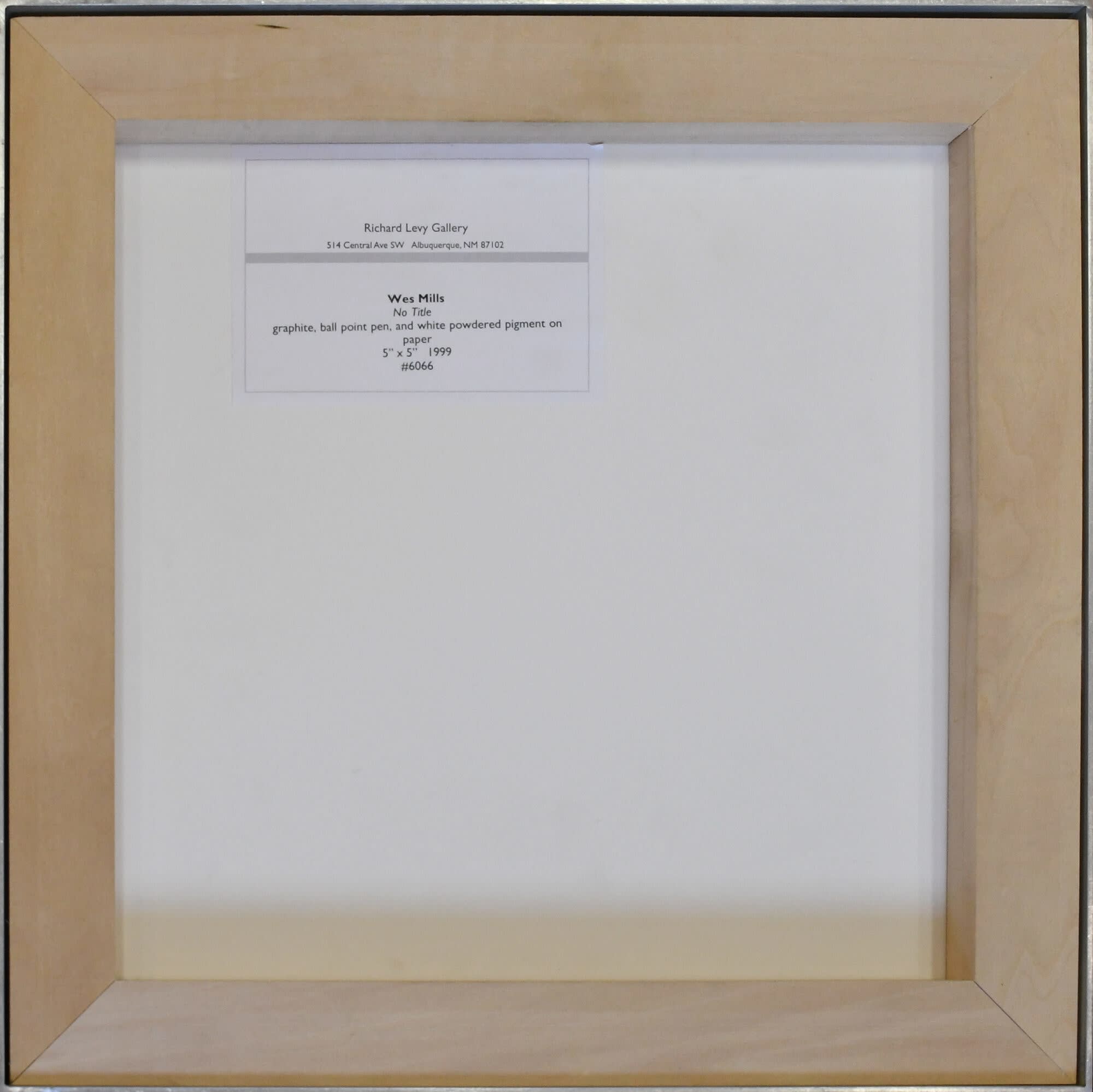 Wes Mills, No Title 6066, 1999 | 203 Fine Art