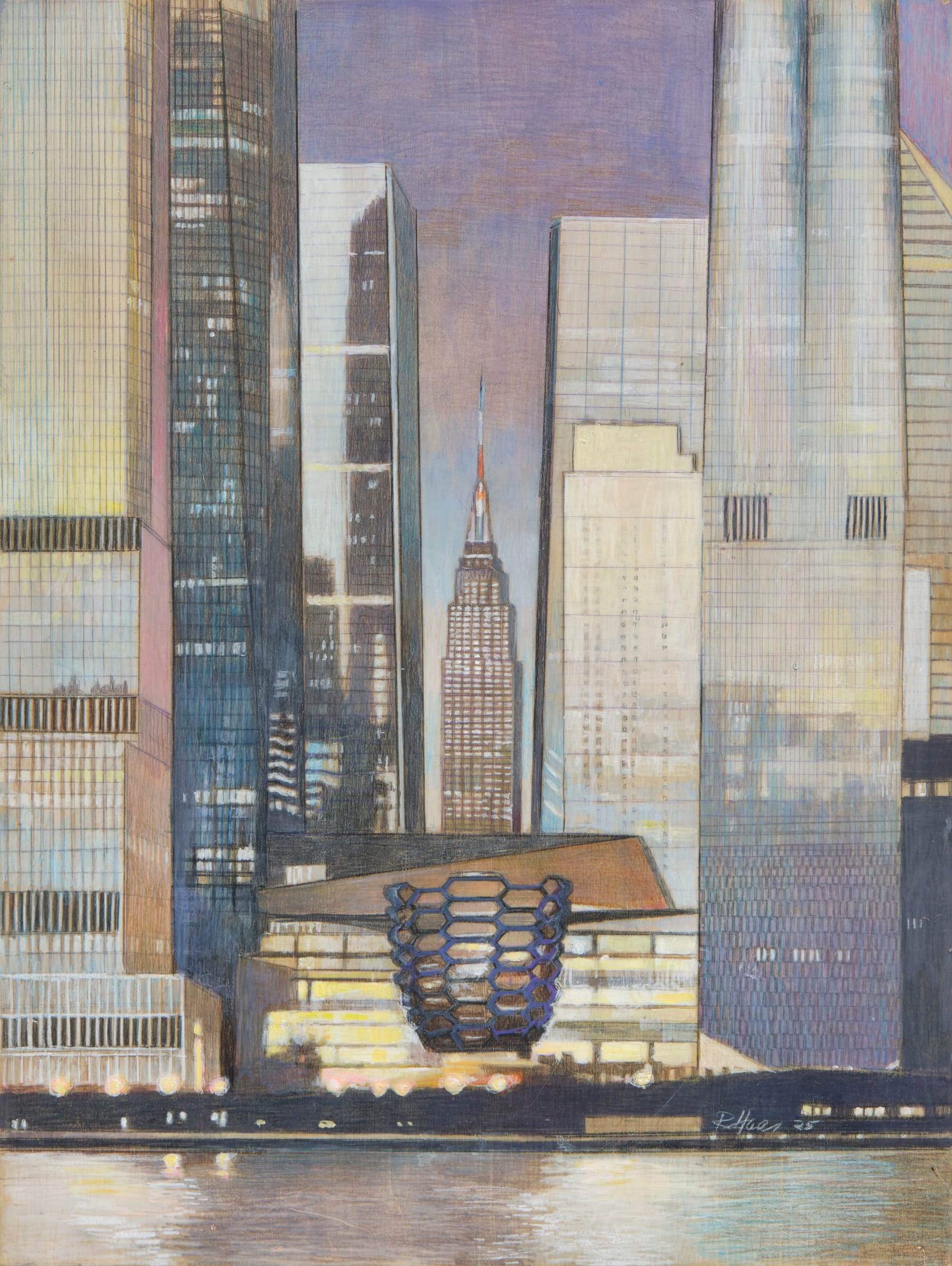 Richard Haas, View of Hudson Yards, 2024 | ACA Galleries