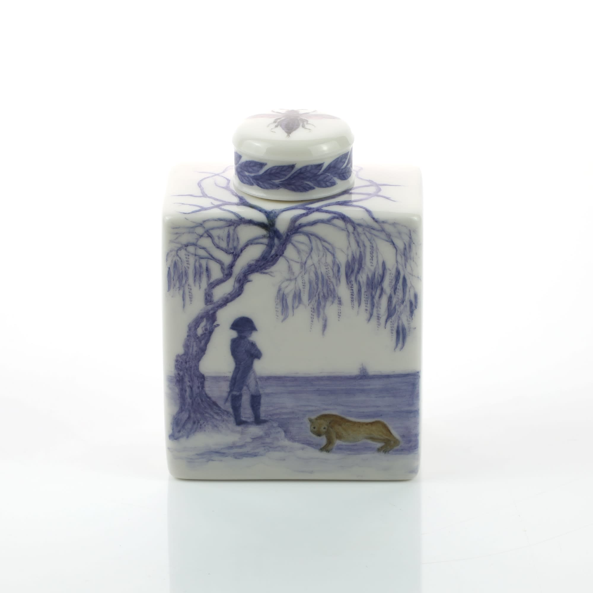 Robin Best, Napoleon and Wombat Tea Caddy, 2025 | Adrian Sassoon