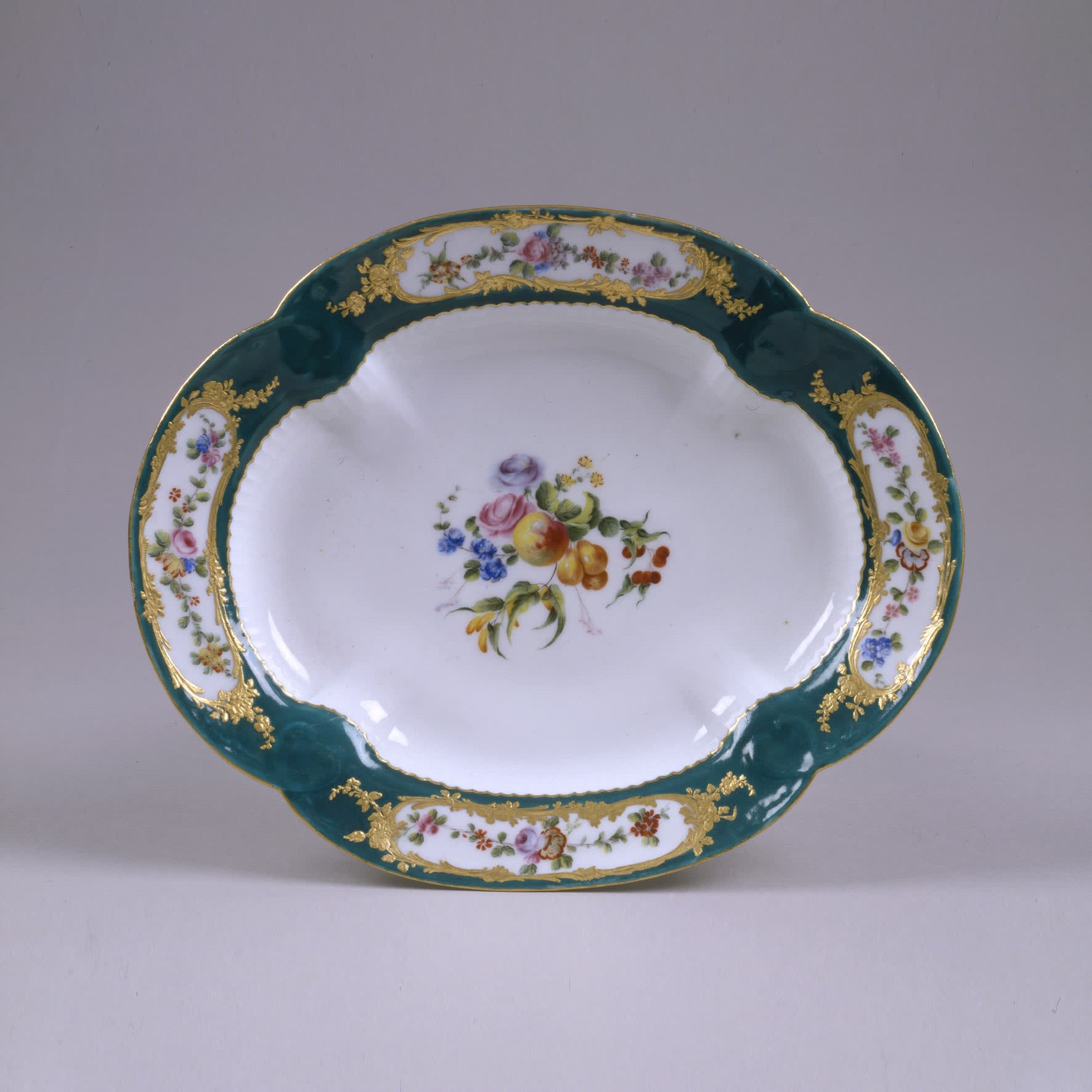 Sèvres Porcelain, A Dish from the Service presented by Louis XV to the ...