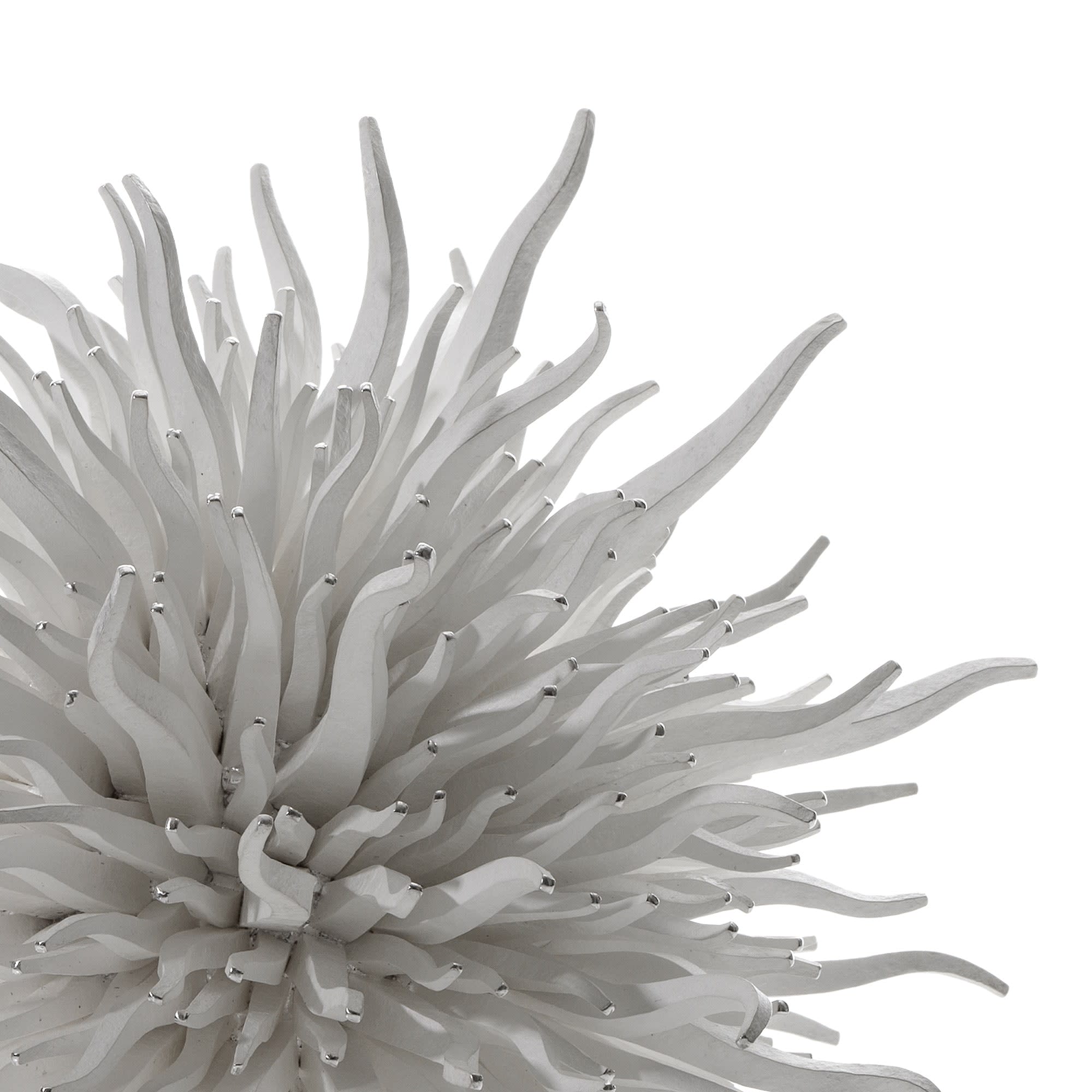 Junko Mori, Silver Organism, Rust Square Spike, 2025 | Adrian Sassoon