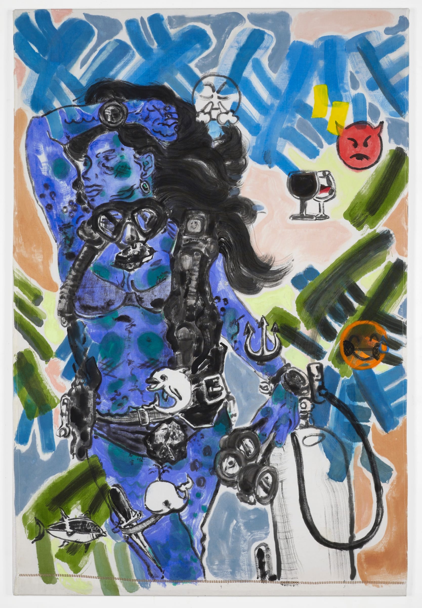 Milly Thompson, Scuba Sauvage Azure Bleu, 2021 | Amanda Wilkinson