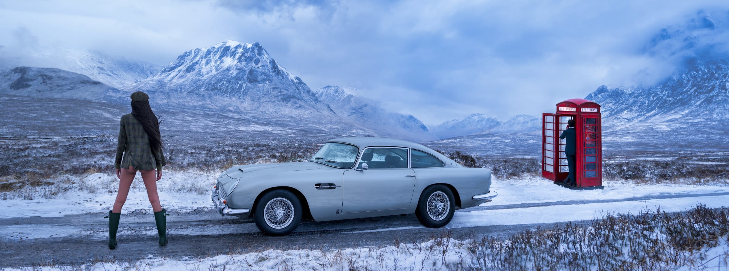 David Yarrow, Bond | Iconic Car Scenes | Gib Singleton Gallery