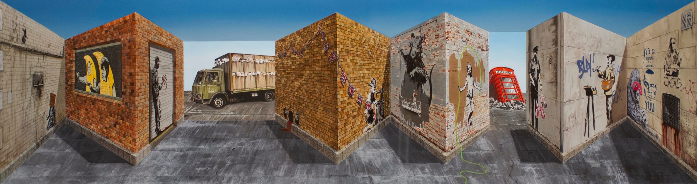 Patrick Hughes, Banksi, 2021 | Andipa Editions