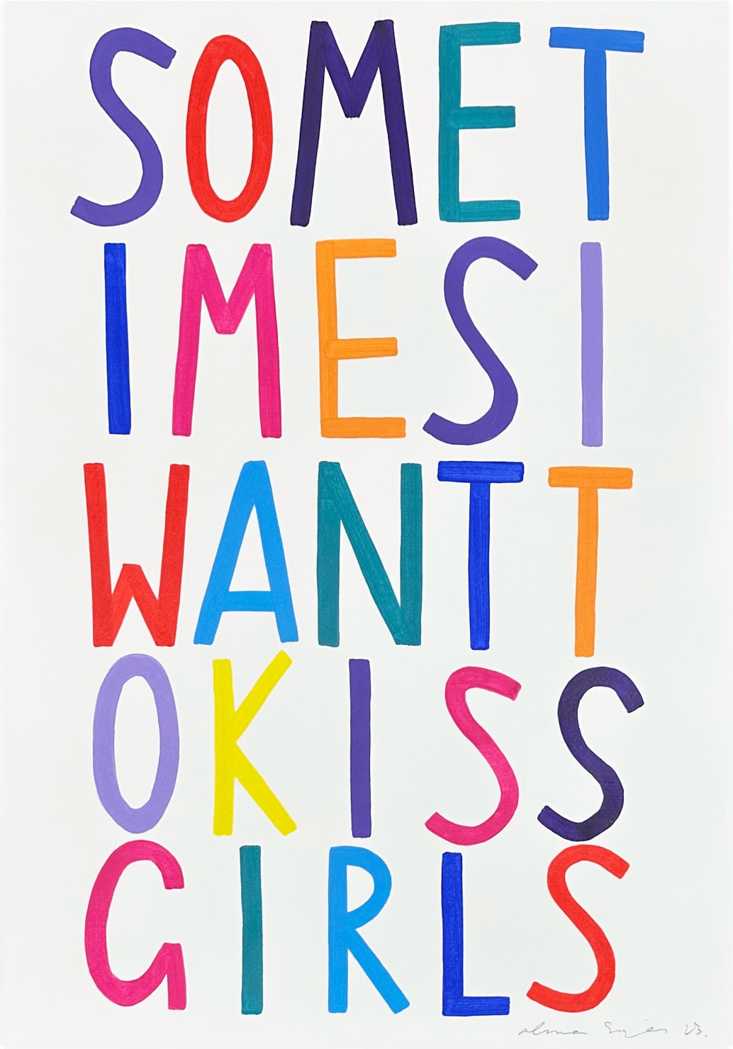 Alma Singer, Kiss Girls, 2024 | Andipa Editions