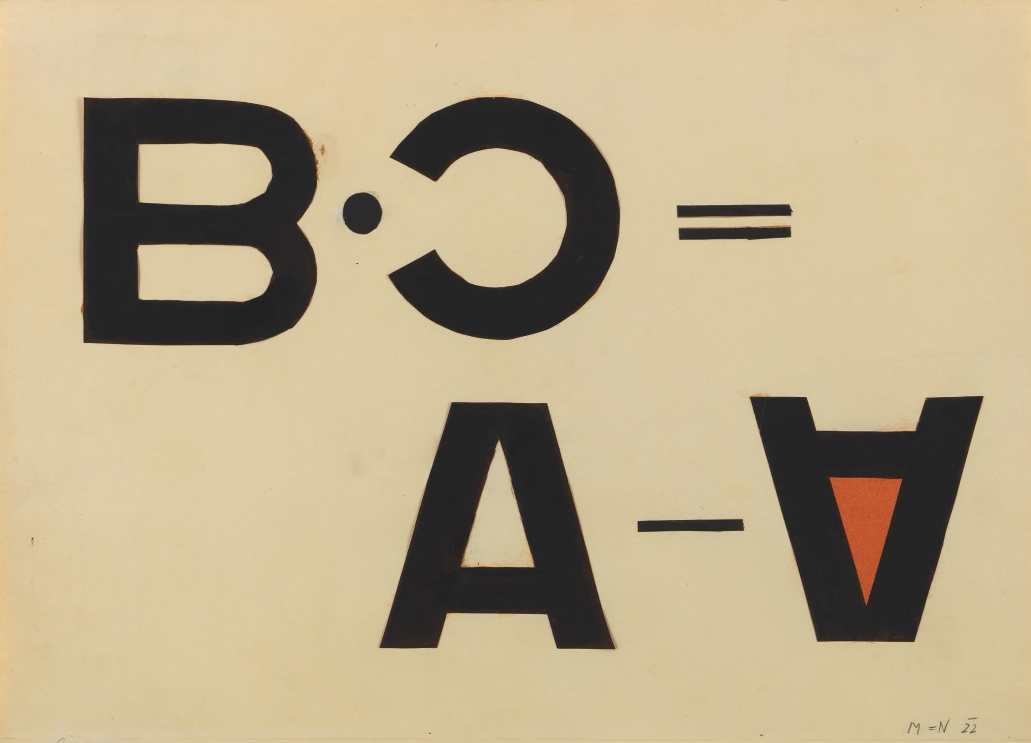 László Moholy-Nagy, Typo Collage, 1922 | Annely Juda Fine Art