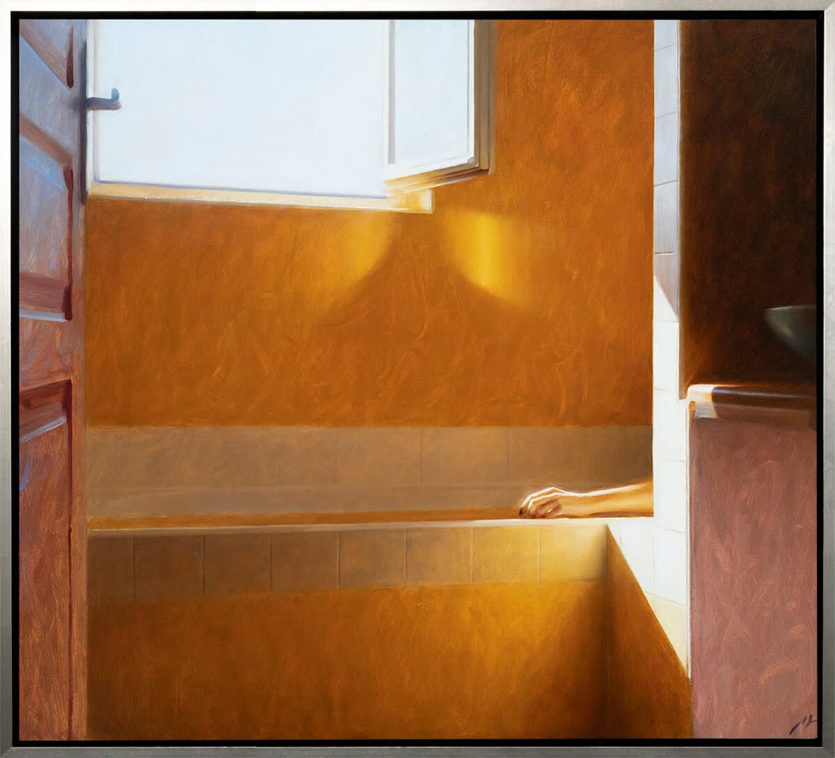 Nick Alm, Yellow Bathroom , 2024 | ARCADIA CONTEMPORARY