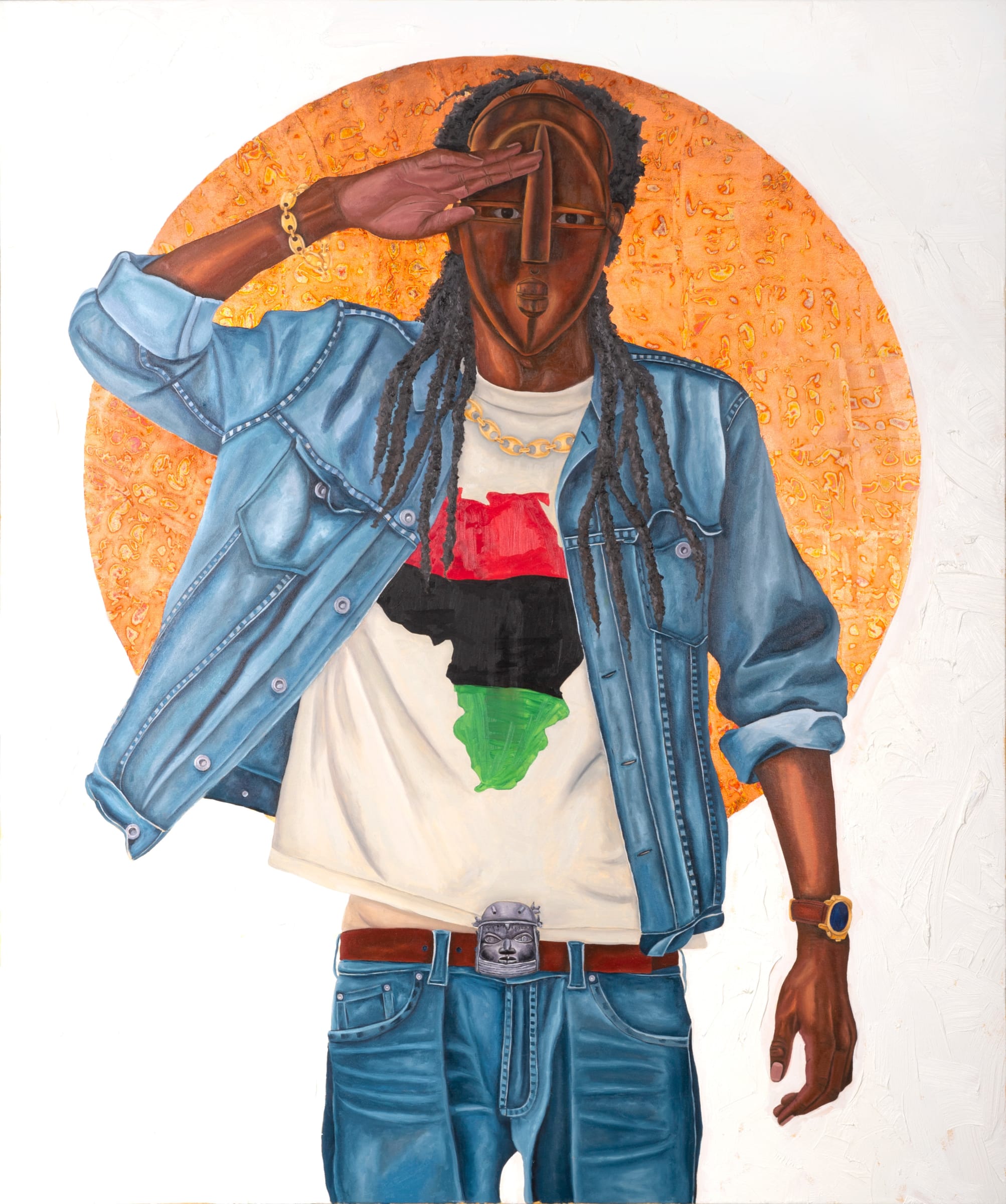 Troy Jones, 'Salute' Unique Oil Painting, 2023 | Arton Contemporary