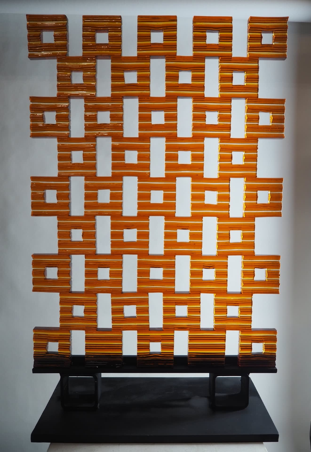 Eric Depan, Quilted Windows in Amber, 2025 | Artspace111 | Contemporary ...