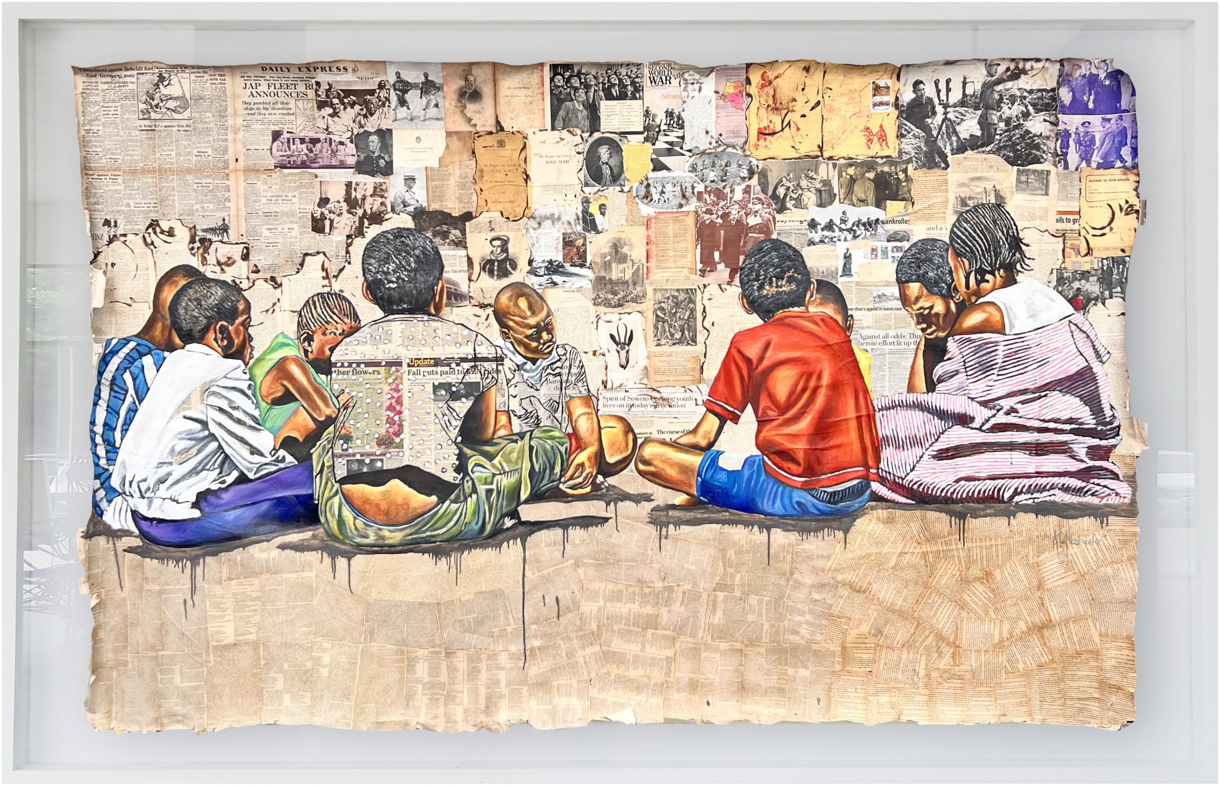 Andrew Ntshabele, Tales Woven Together IV, 2024 | Artyli Gallery