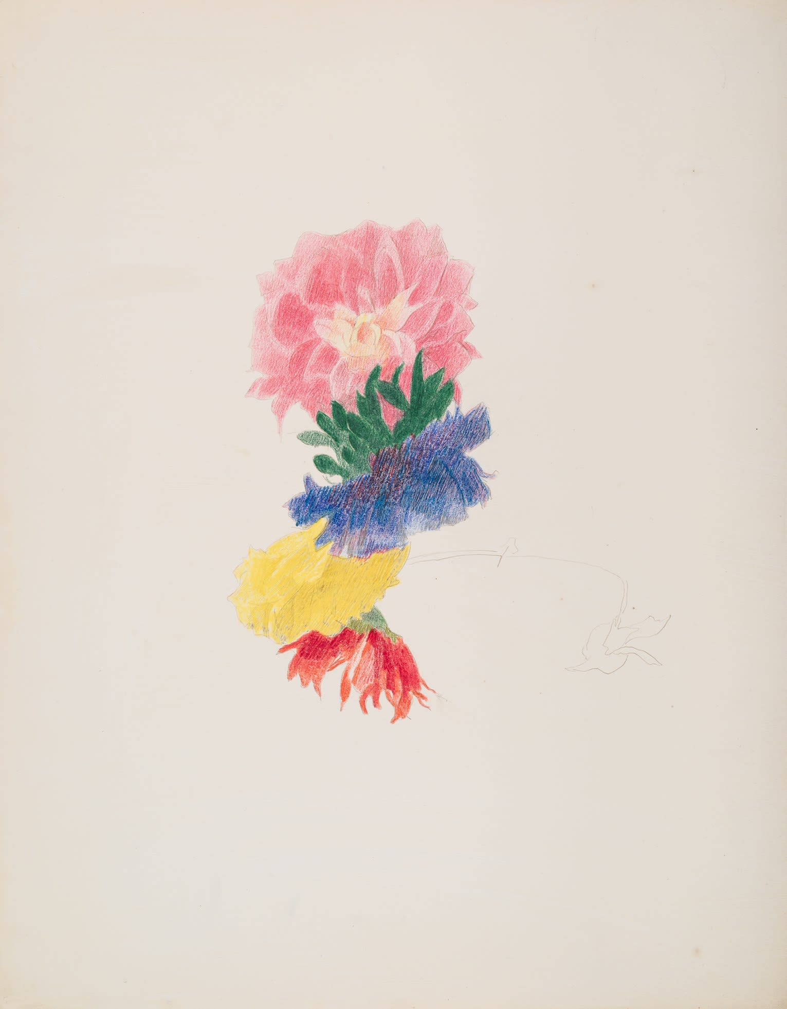 Joseph Stella, Mixed Flowers, c. 1920 | Avery Galleries