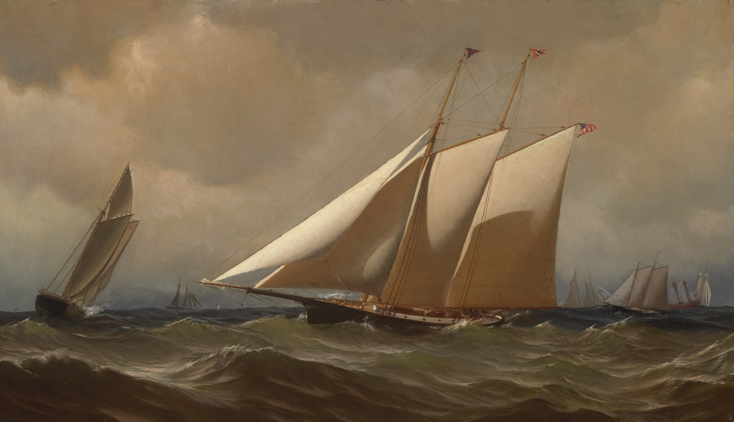 Archibald Cary Smith, Racing Yacht "Comet" Off New York, 1879 | Avery ...