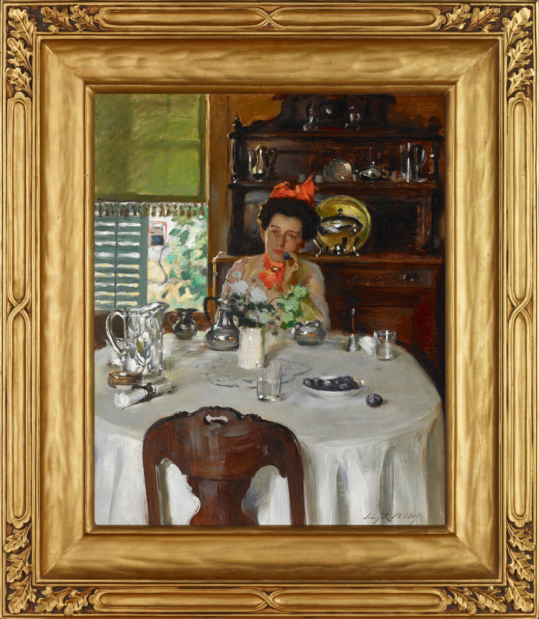 Irving Ramsey Wiles, Woman at a Table | Avery Galleries