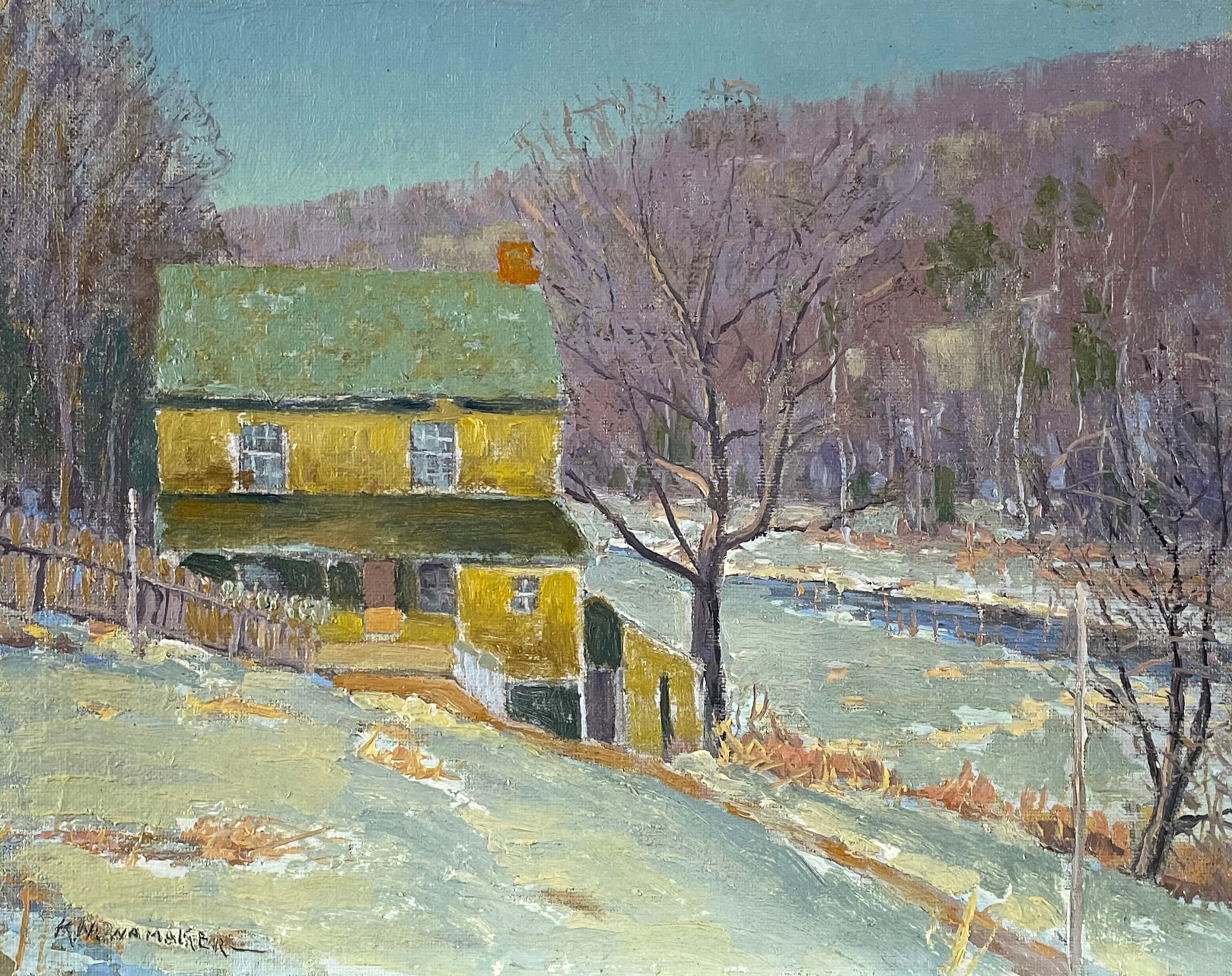 Kenneth Nunamaker, House in Center Bridge | Avery Galleries