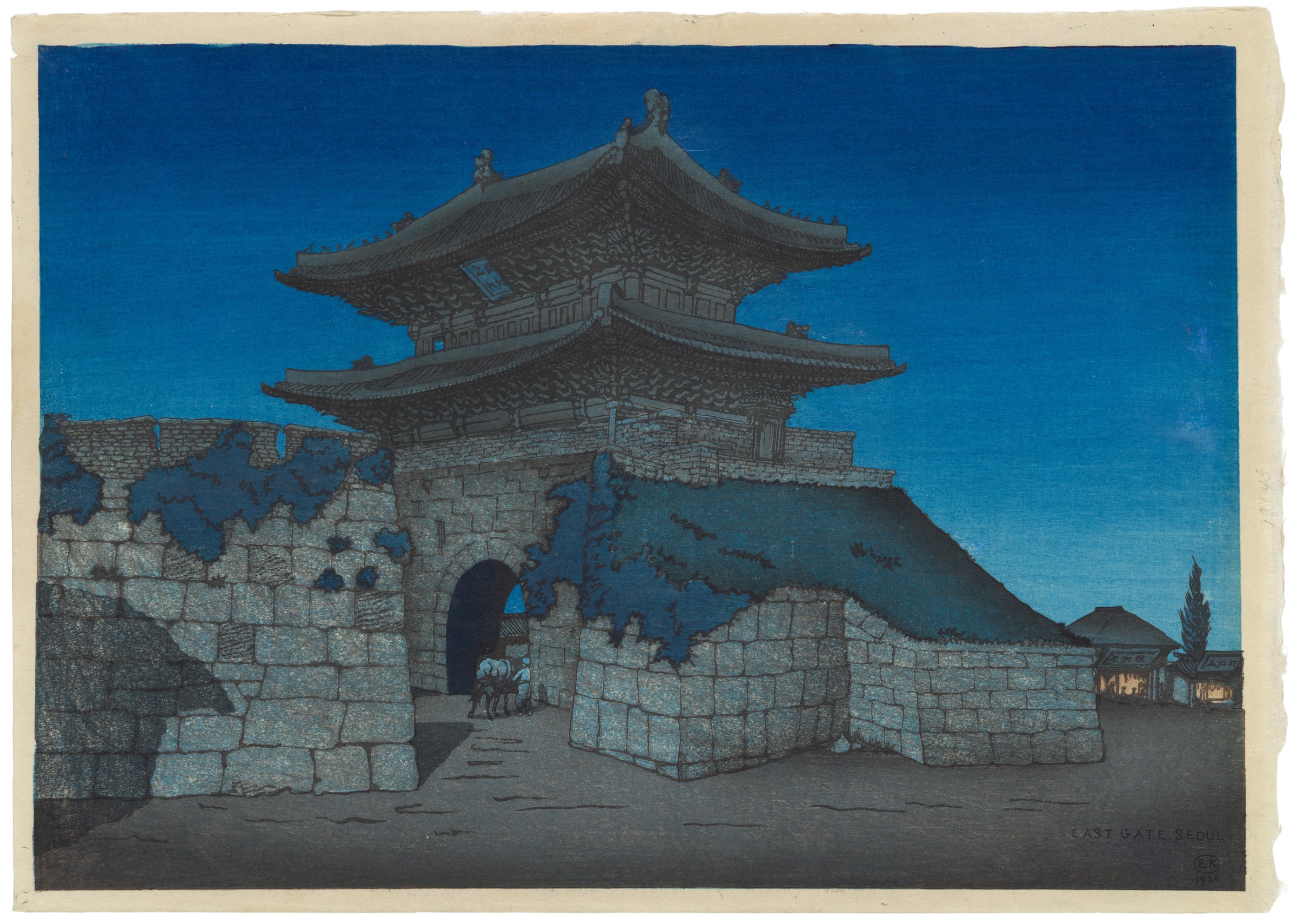 Elizabeth Keith (1887-1956), East Gate, Seoul (By Moonlight), 1920 ...