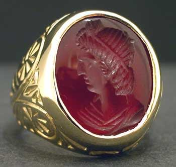 Intaglio Depicting a Bust of a Roman Emperor, 1700 CE - 1800 CE ...