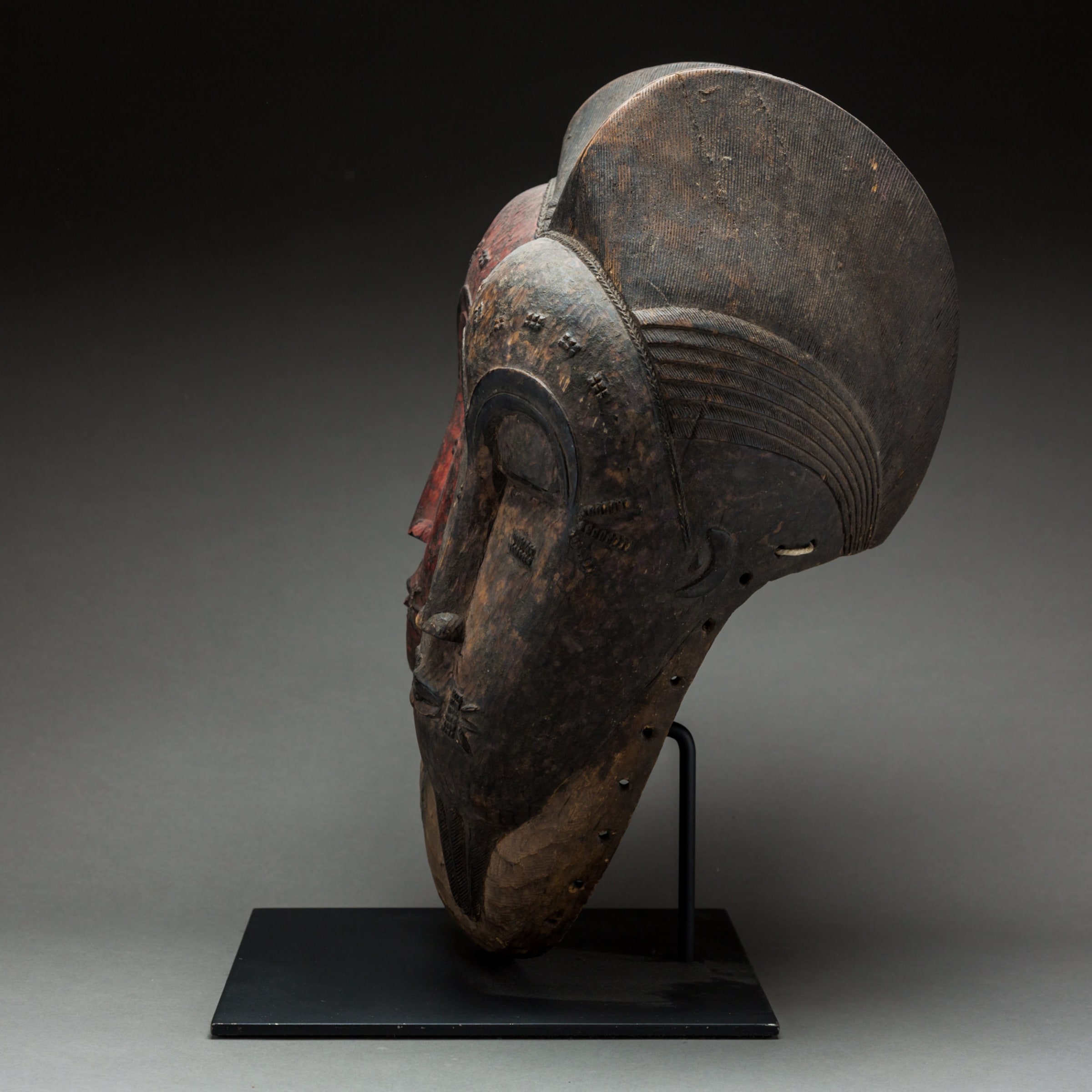 Baule Bicephalous Wooden Mask, 20th Century CE | Barakat Gallery