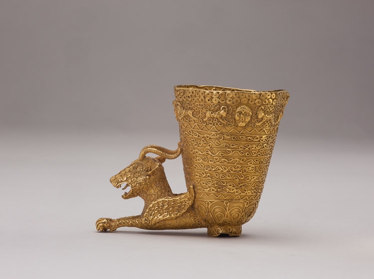 Achaemenid gold rhyton, 500 BCE - 330 BCE | Barakat Gallery