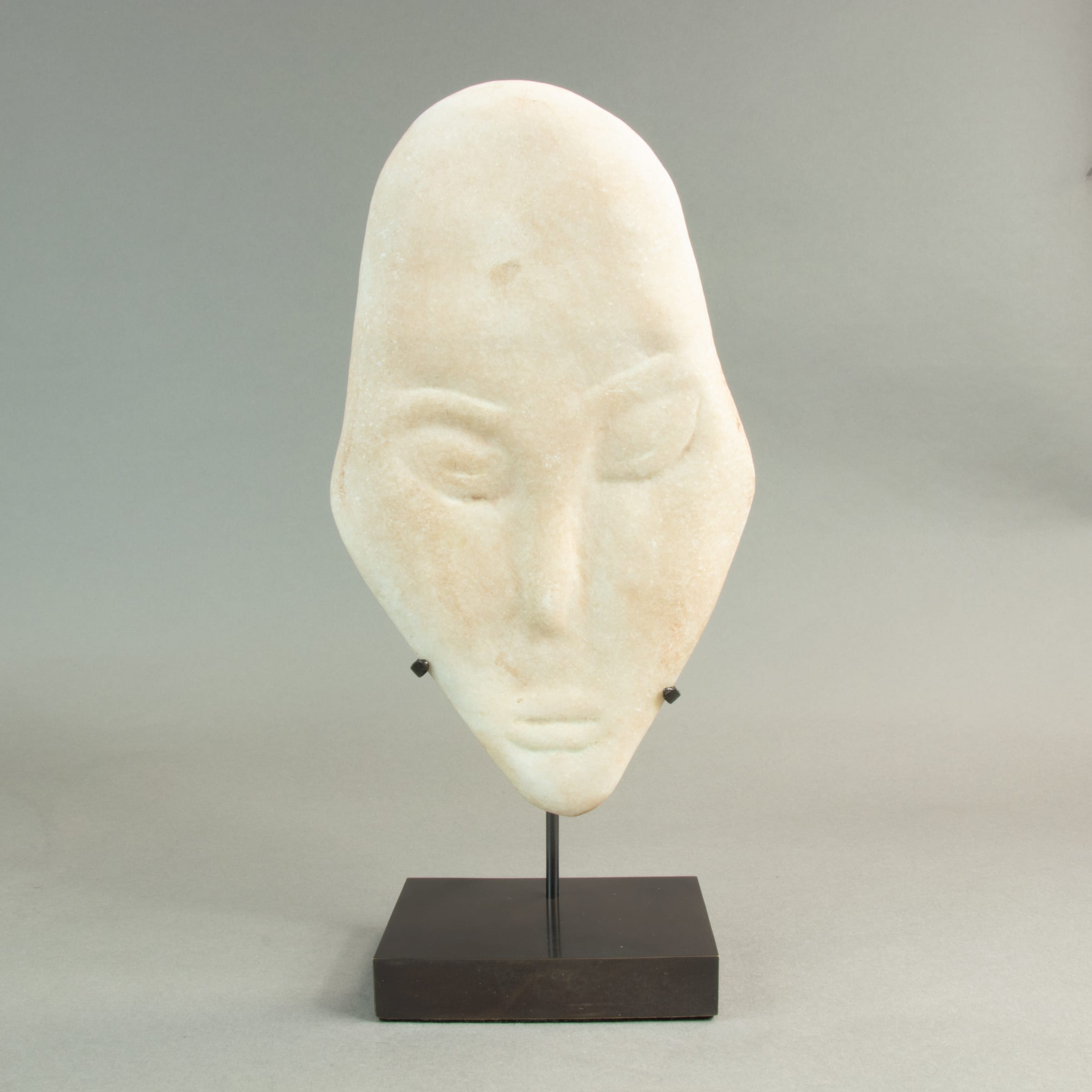 Neolithic Marble Sculpture of a Face, 4000 to 3000 BCE | Barakat Gallery