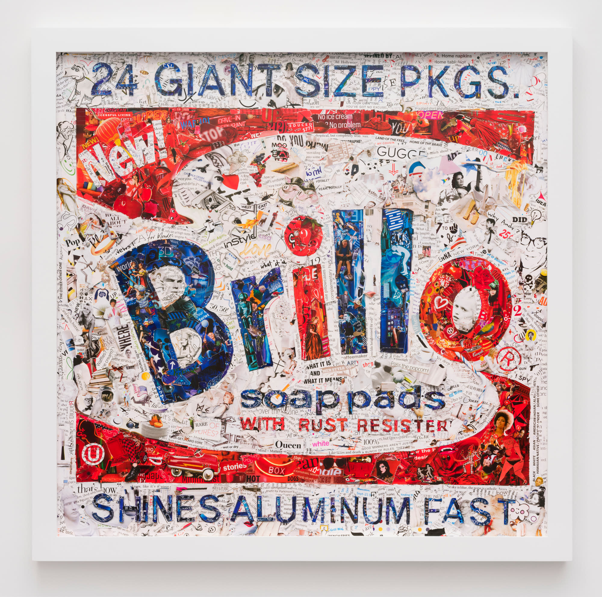Vik Muniz, Brillo Box, after Andy Warhol (Pictures of Magazines), 2015/ ...