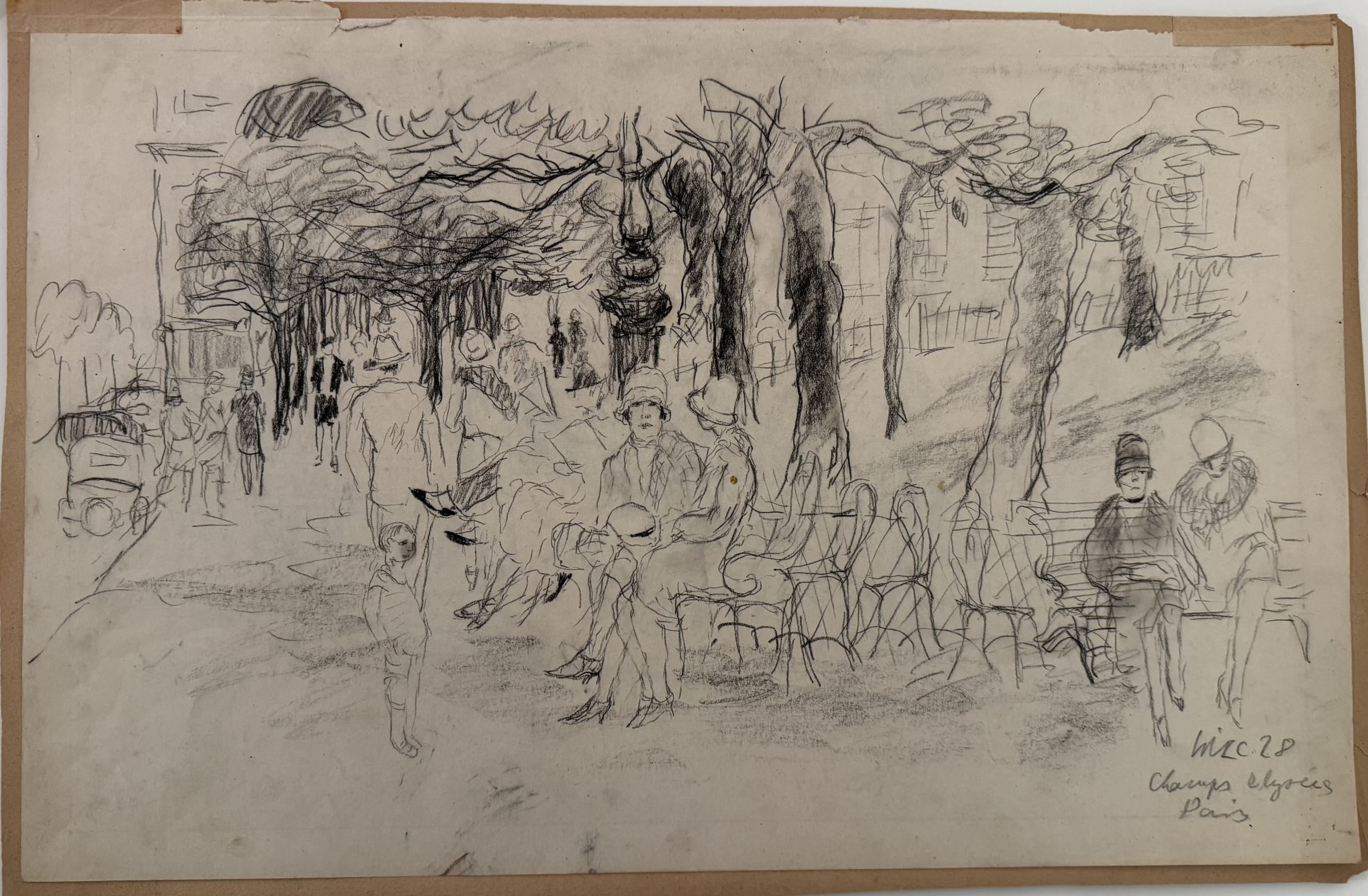 Katerina Wilczynski, Champs-Élysées, Paris, 1928 | Ben Uri Gallery and ...