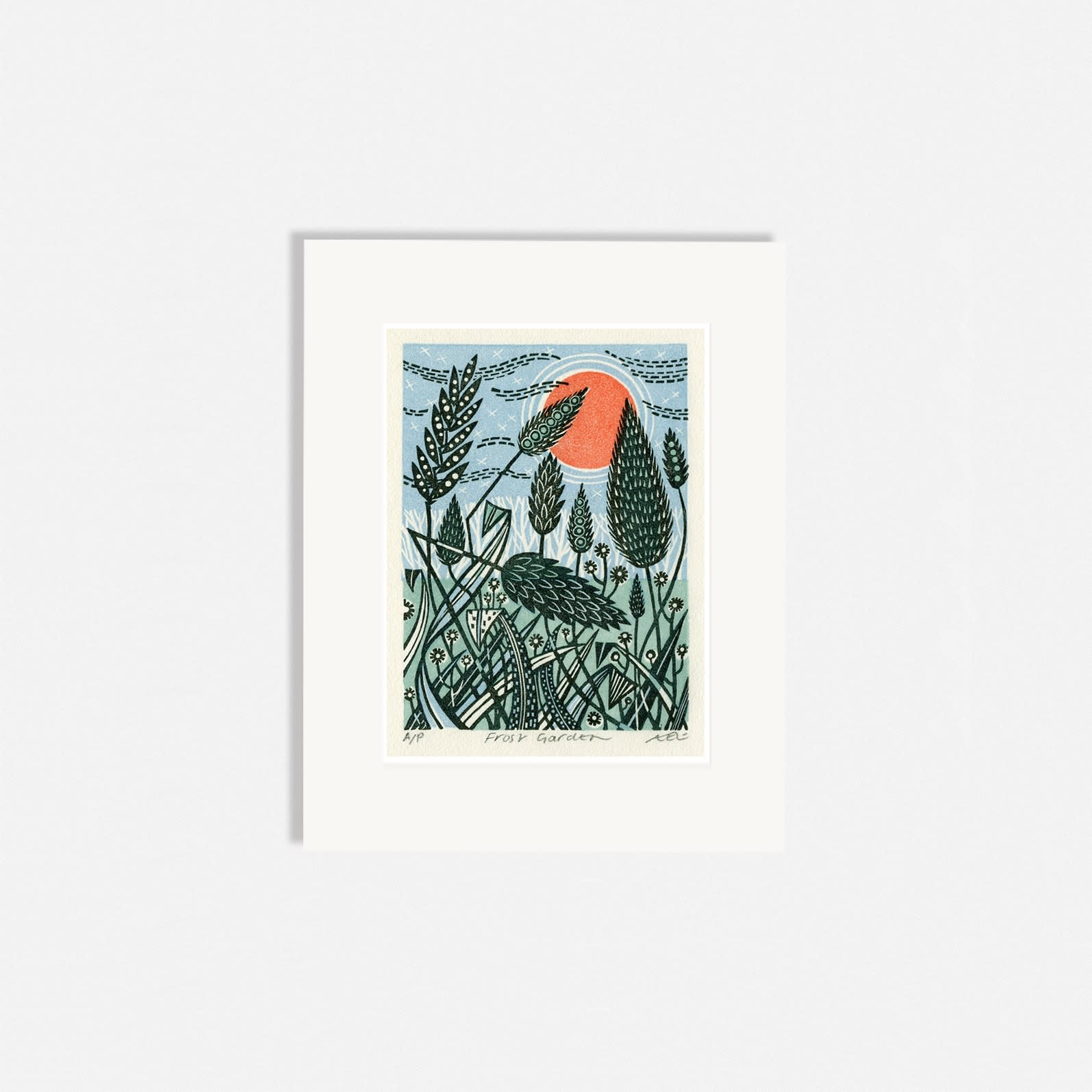 Angie Lewin RWS RE, Frost Garden | Bankside Gallery