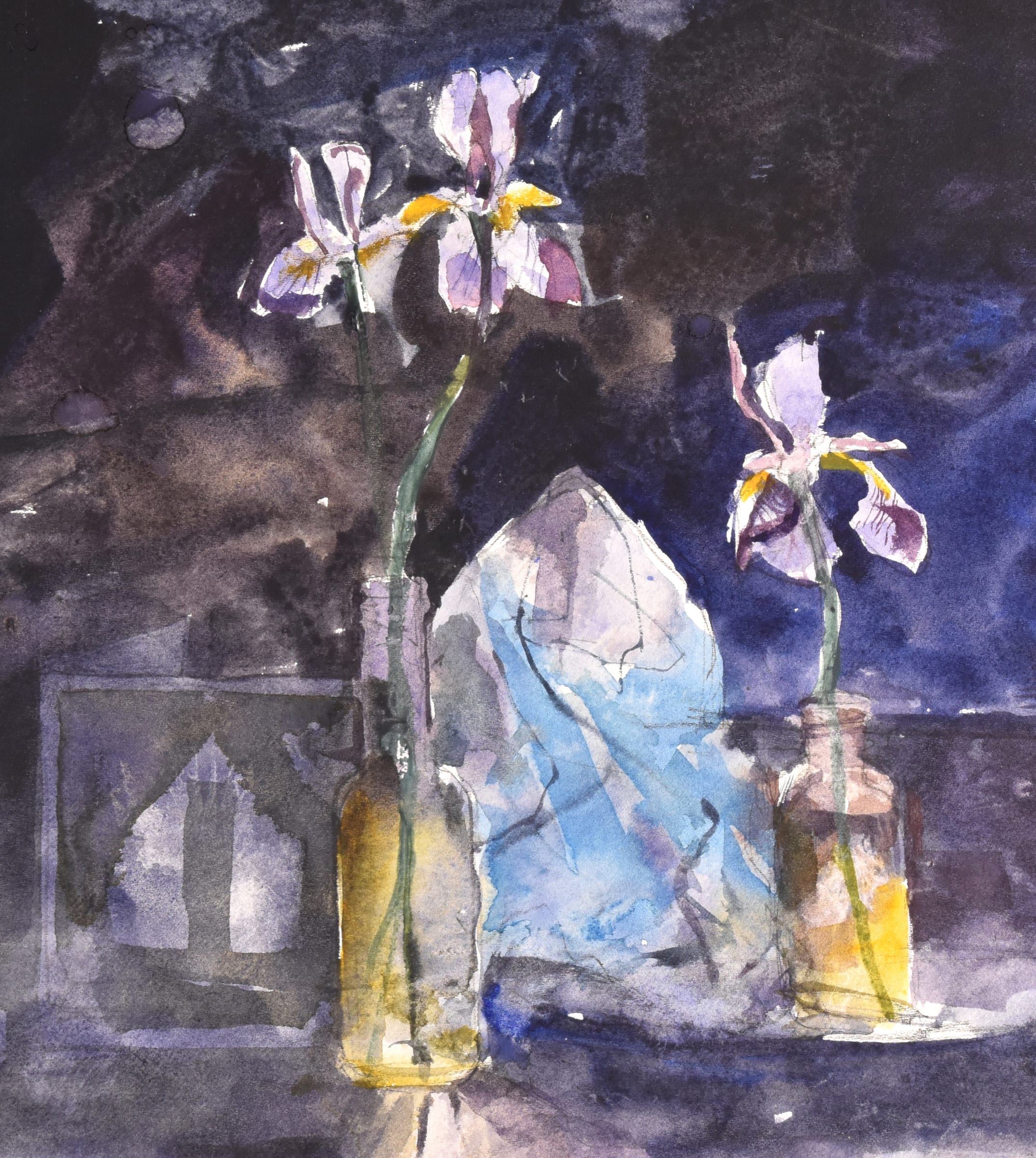 Richard Pikesley RWS, A Card from MW (and Irises) | Bankside Gallery