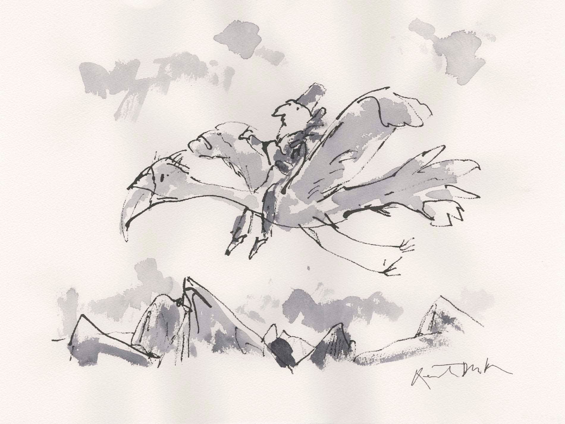 Works - Quentin Blake: Ninety Drawings | Bankside Gallery