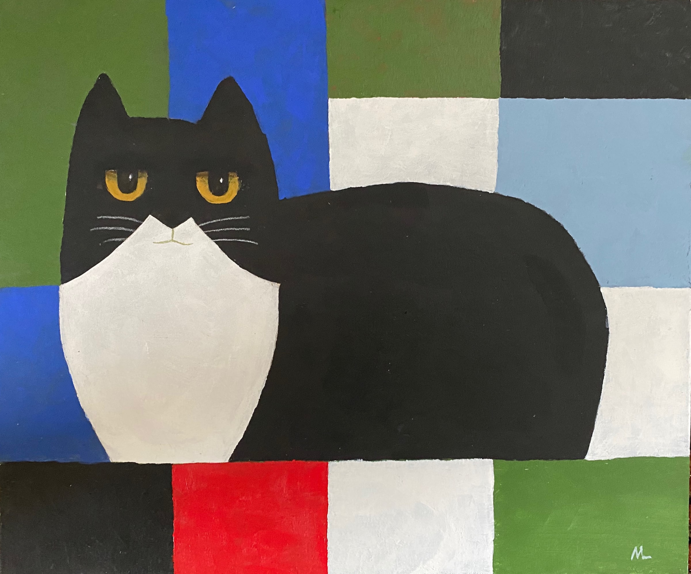 Martin Leman RWS, Abstract Cat | Bankside Gallery