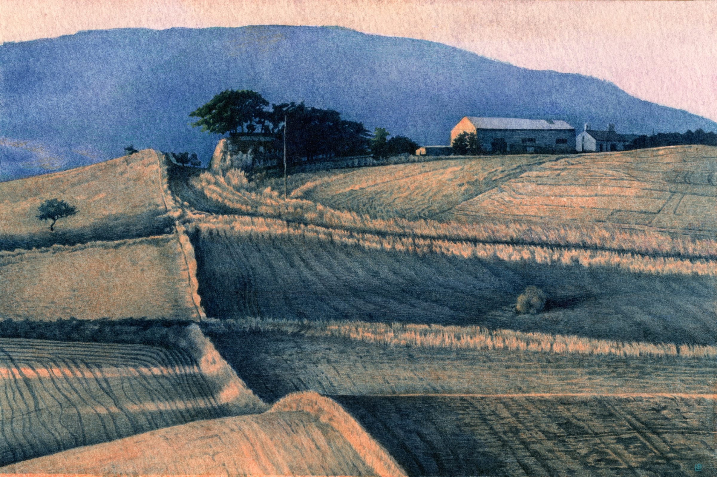 Liz Butler RWS, After the Harvest, Enna, Sicily | Bankside Gallery