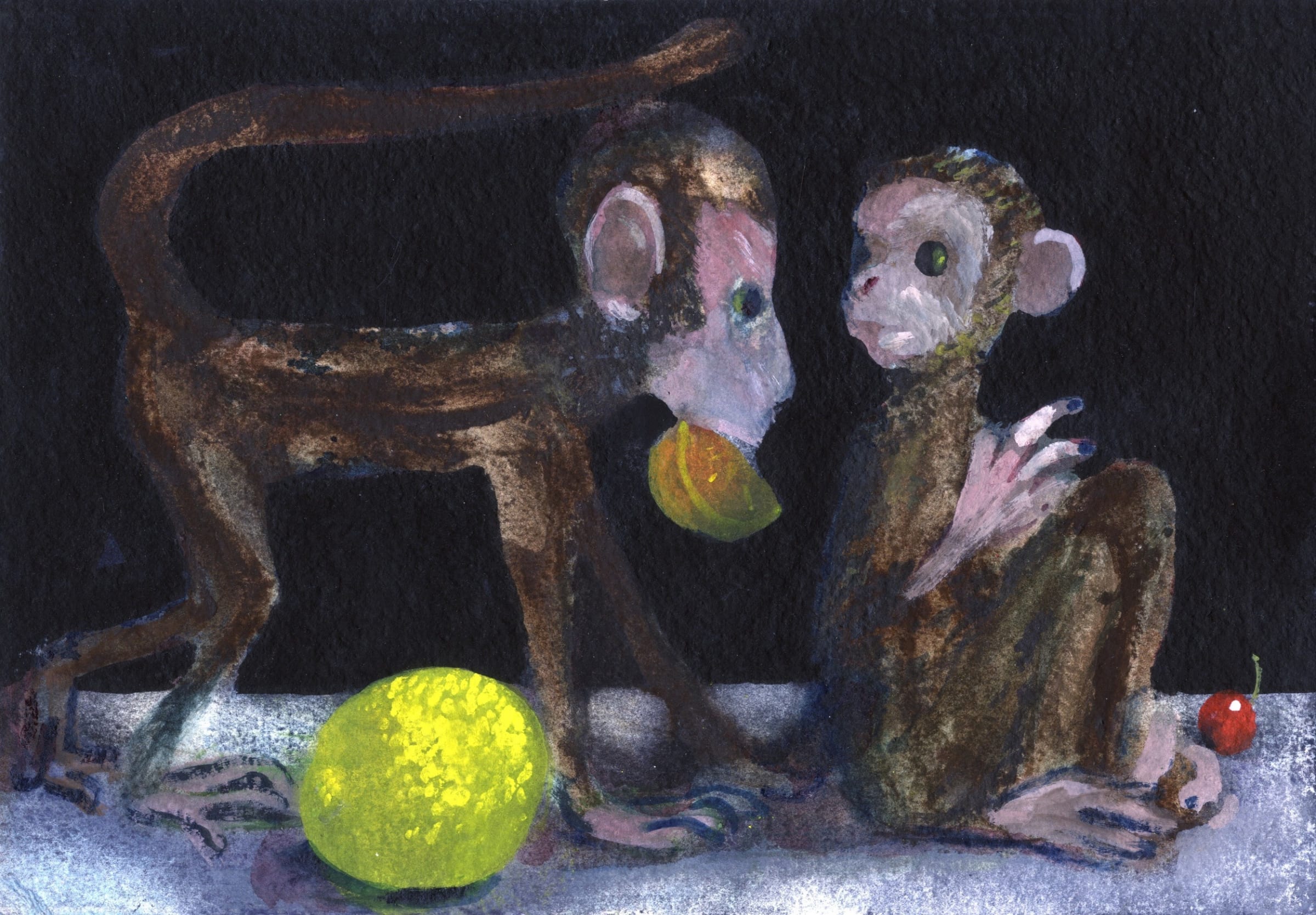 Charles Williams PRWS, Monkeys with Lemon | Bankside Gallery